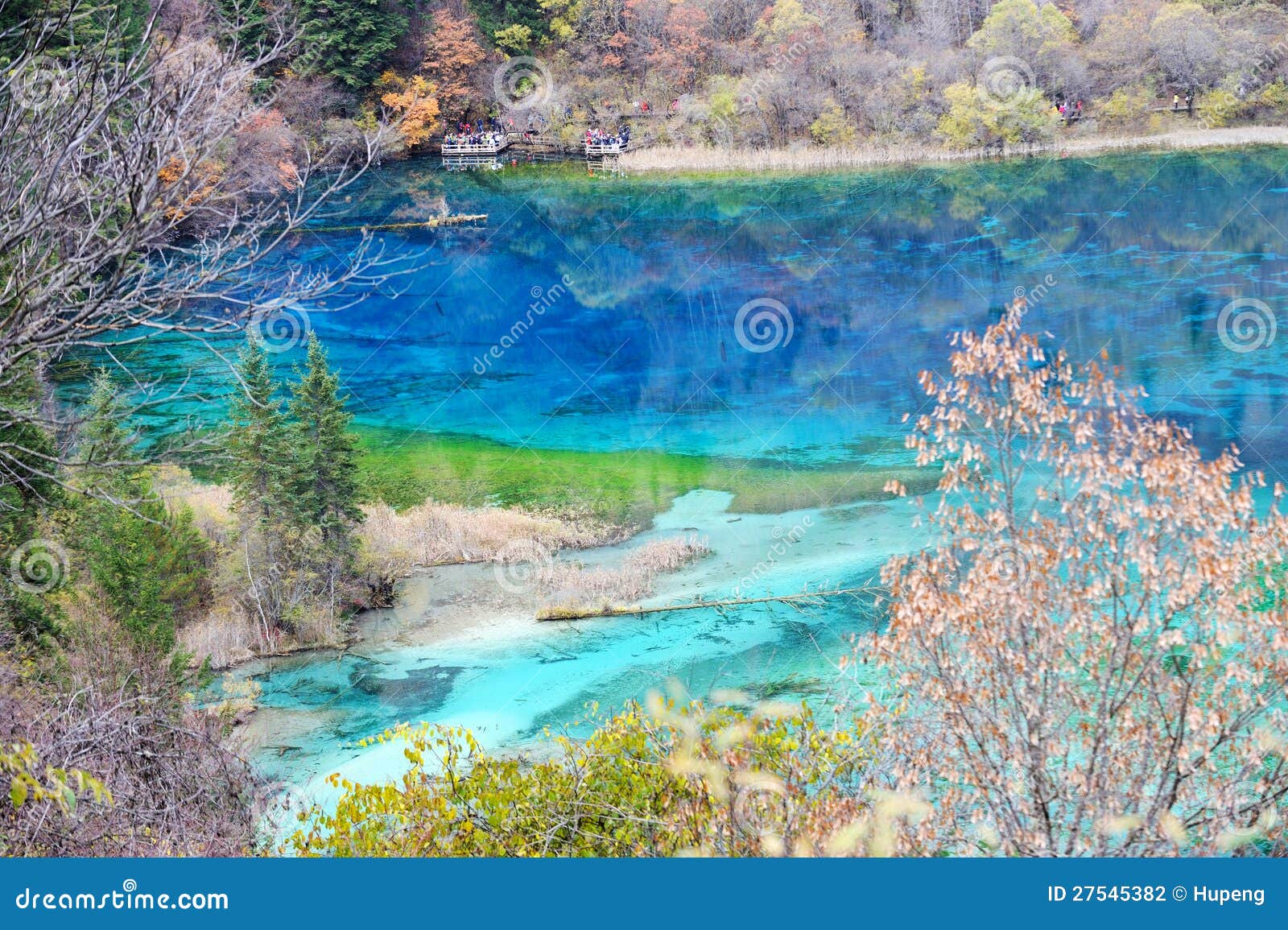 The Colorful Bow Lake At Banff National Park Stock Image ...
