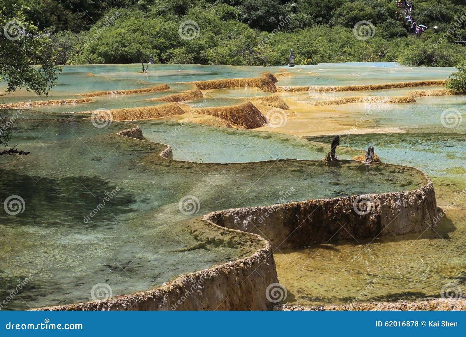 Jiuzhaigou Multi-colored Pools in China Stock Photo - Image of mountain ...