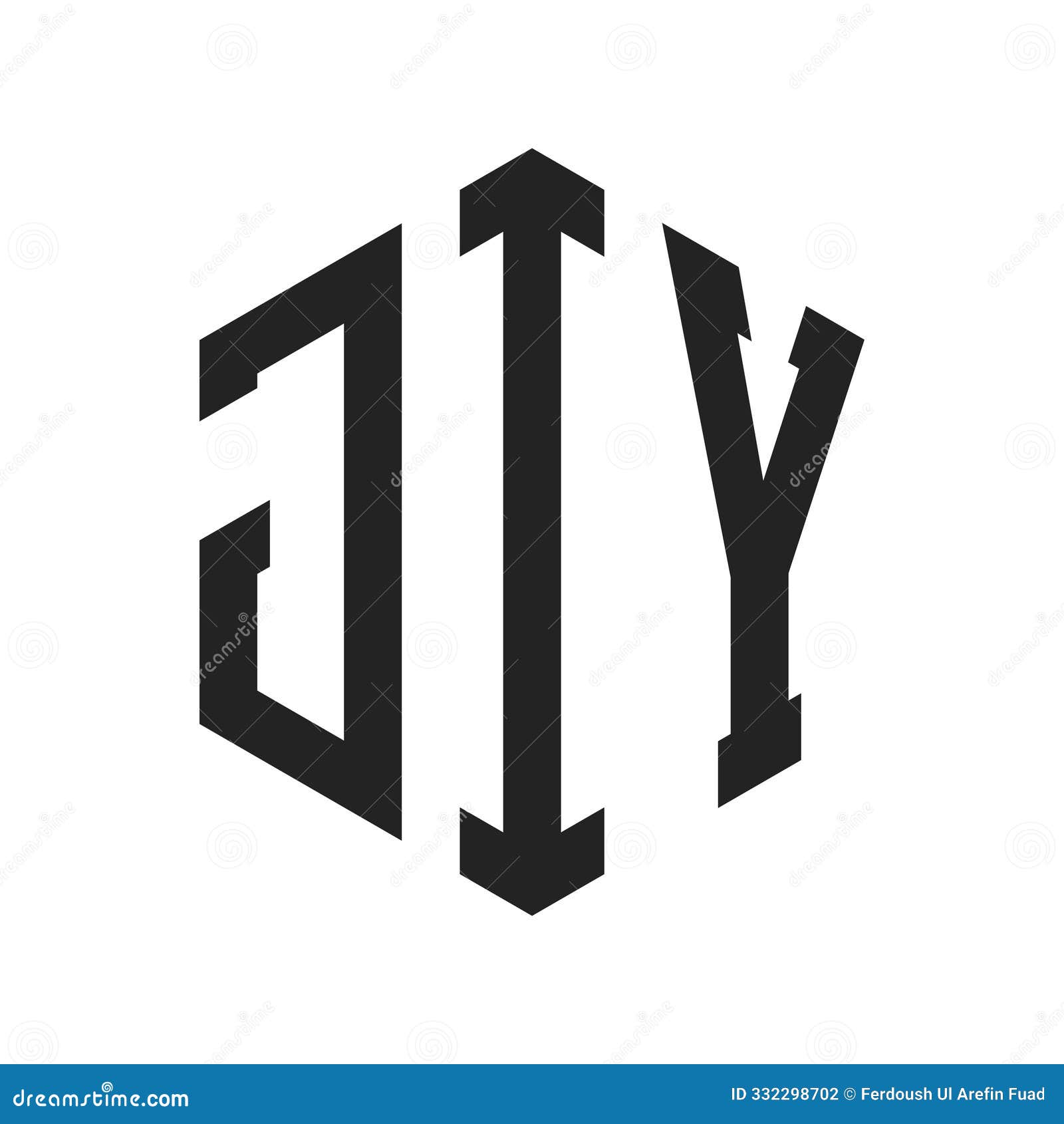 JIY Logo Design. Initial Letter JIY Monogram Logo Using Hexagon Shape ...