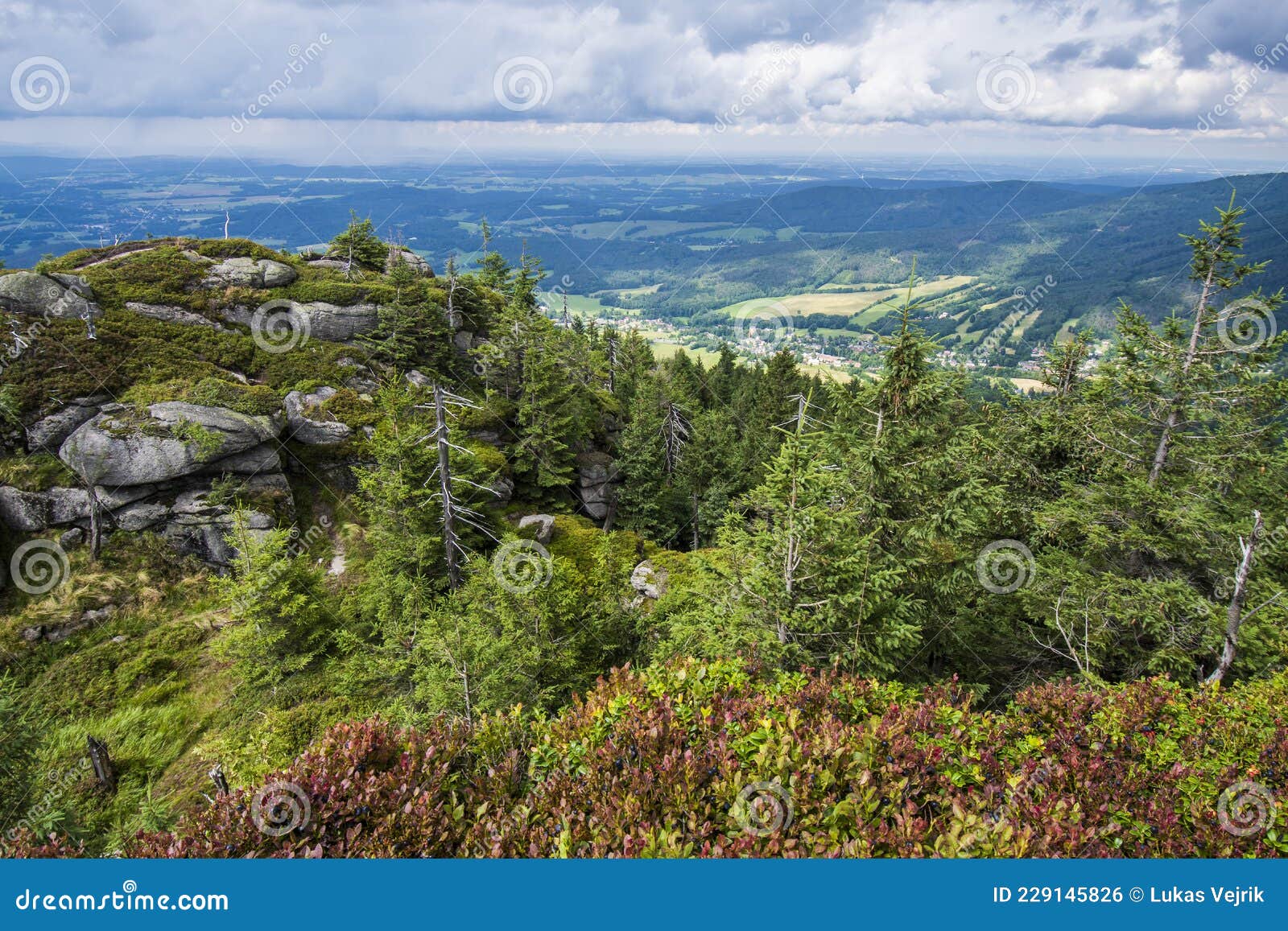 Jizera Mountain in Czech Republic during Summer Stock Photo - Image of ...