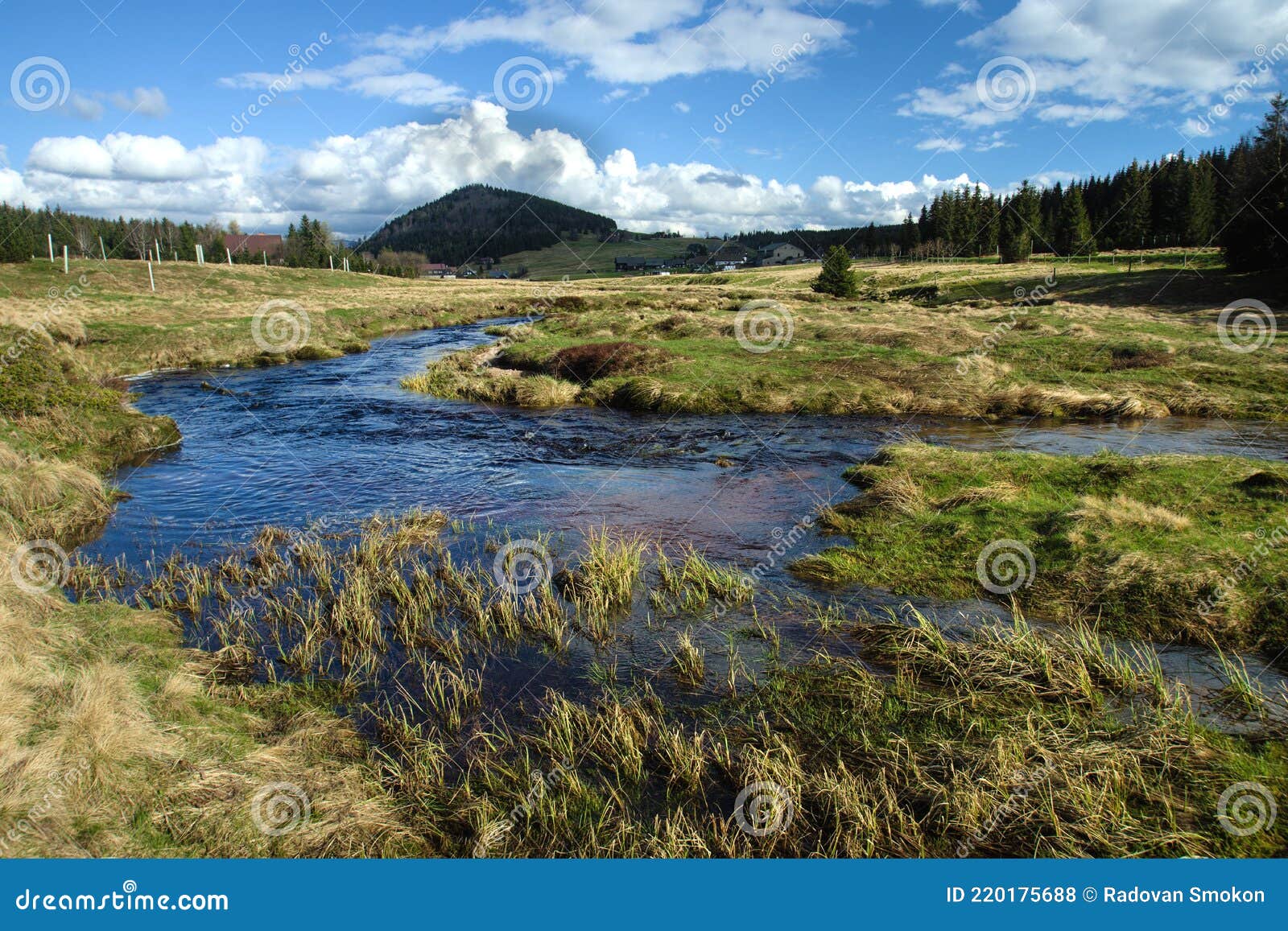 Jizerka settlement stock photo. Image of glassworks - 220175688