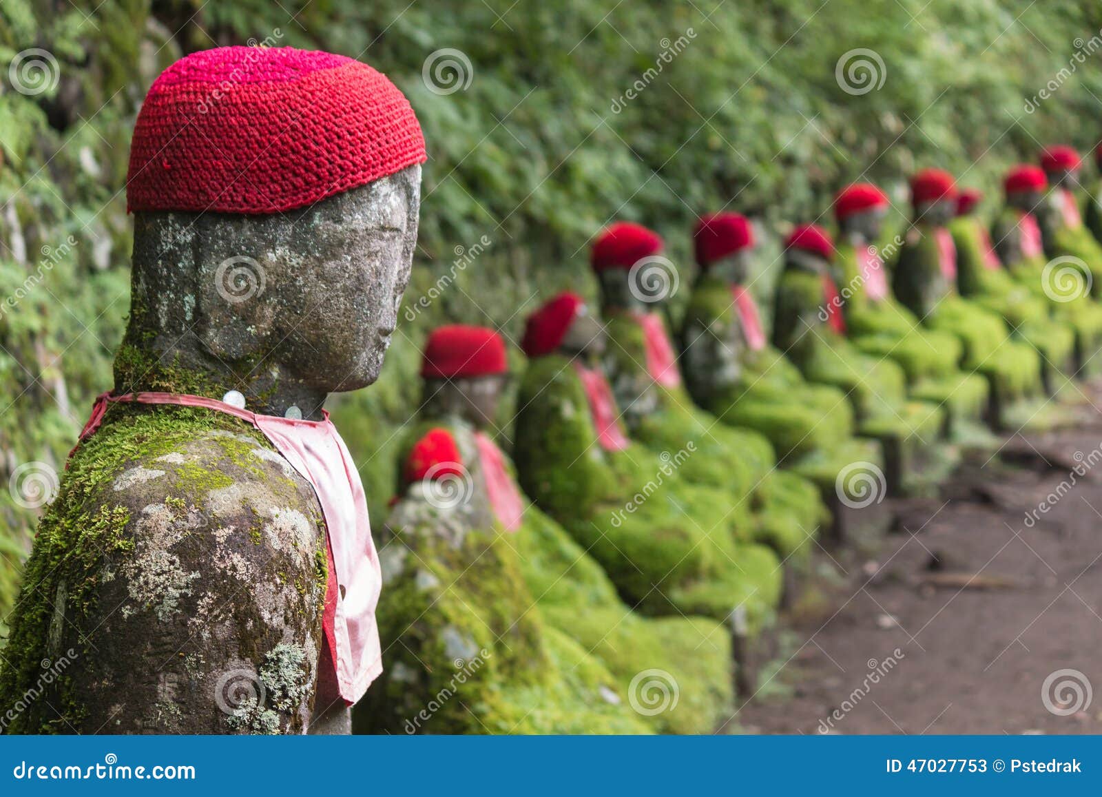 Jizo statues in Nikko stock image. Image of ancient, nikko - 47027753