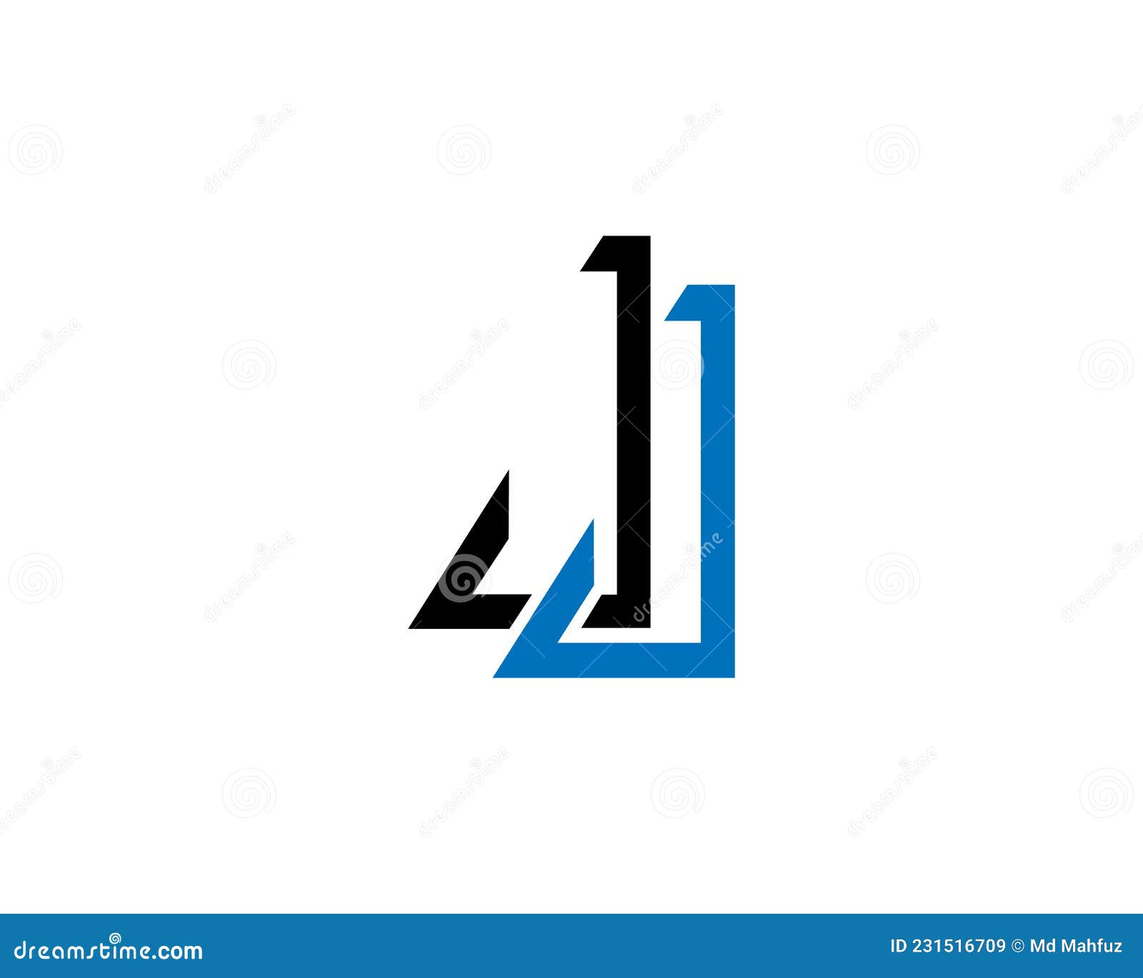JJ Letter Initial Logo Design Stock Vector - Illustration of design ...