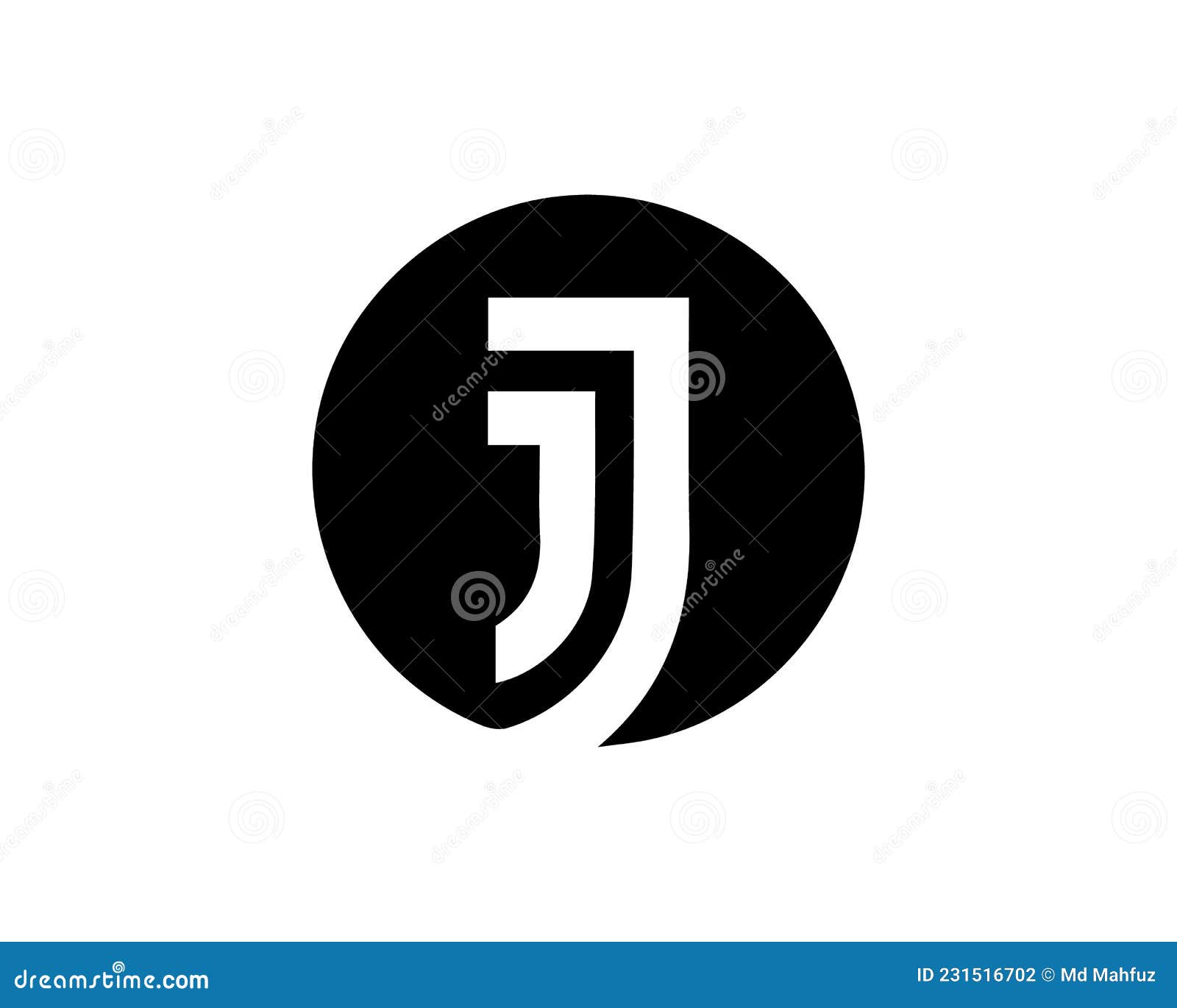 JJ Letter Initial Logo Design Stock Vector - Illustration of graphic ...