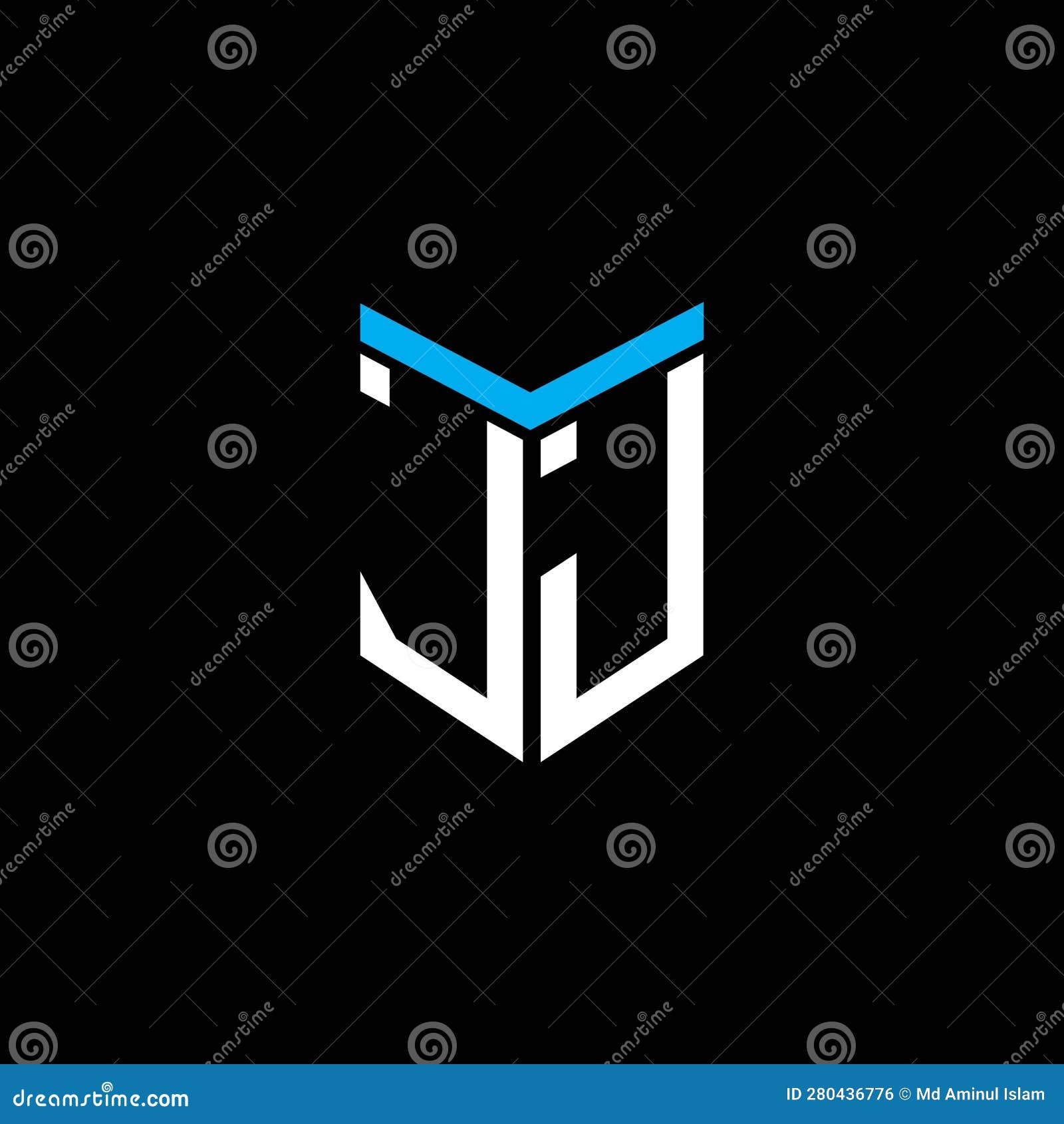 JJ Letter Logo Creative Design with Vector Graphic Stock Vector ...