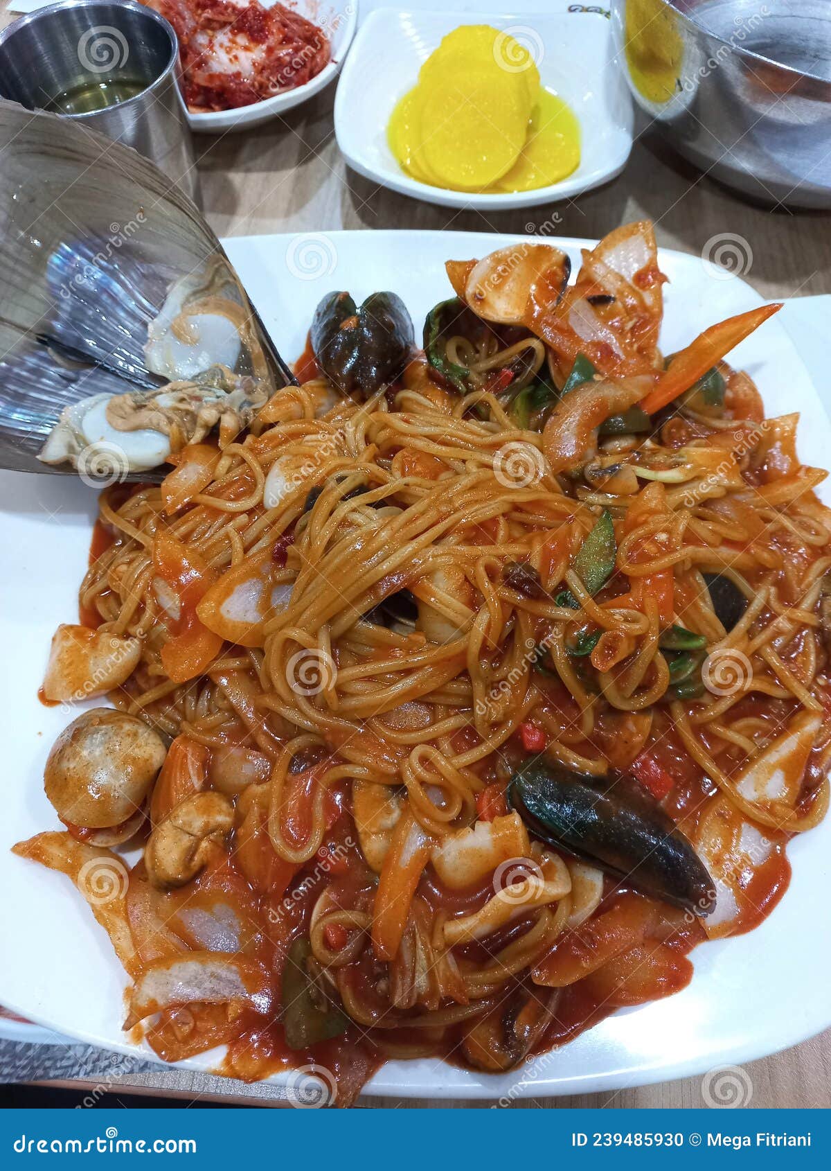 Jjampong Korea foods stock photo. Image of meat, meal - 239485930