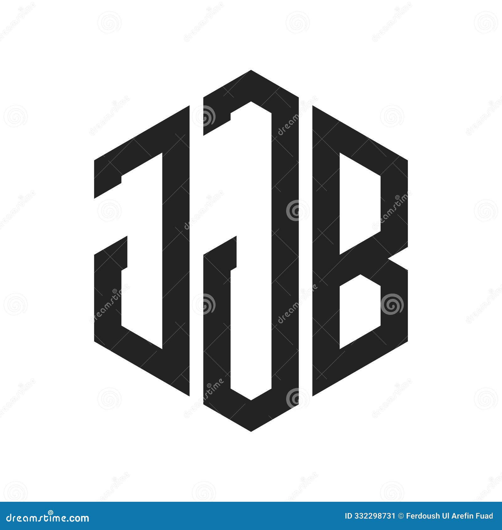 JJB Logo Design. Initial Letter JJB Monogram Logo Using Hexagon Shape ...