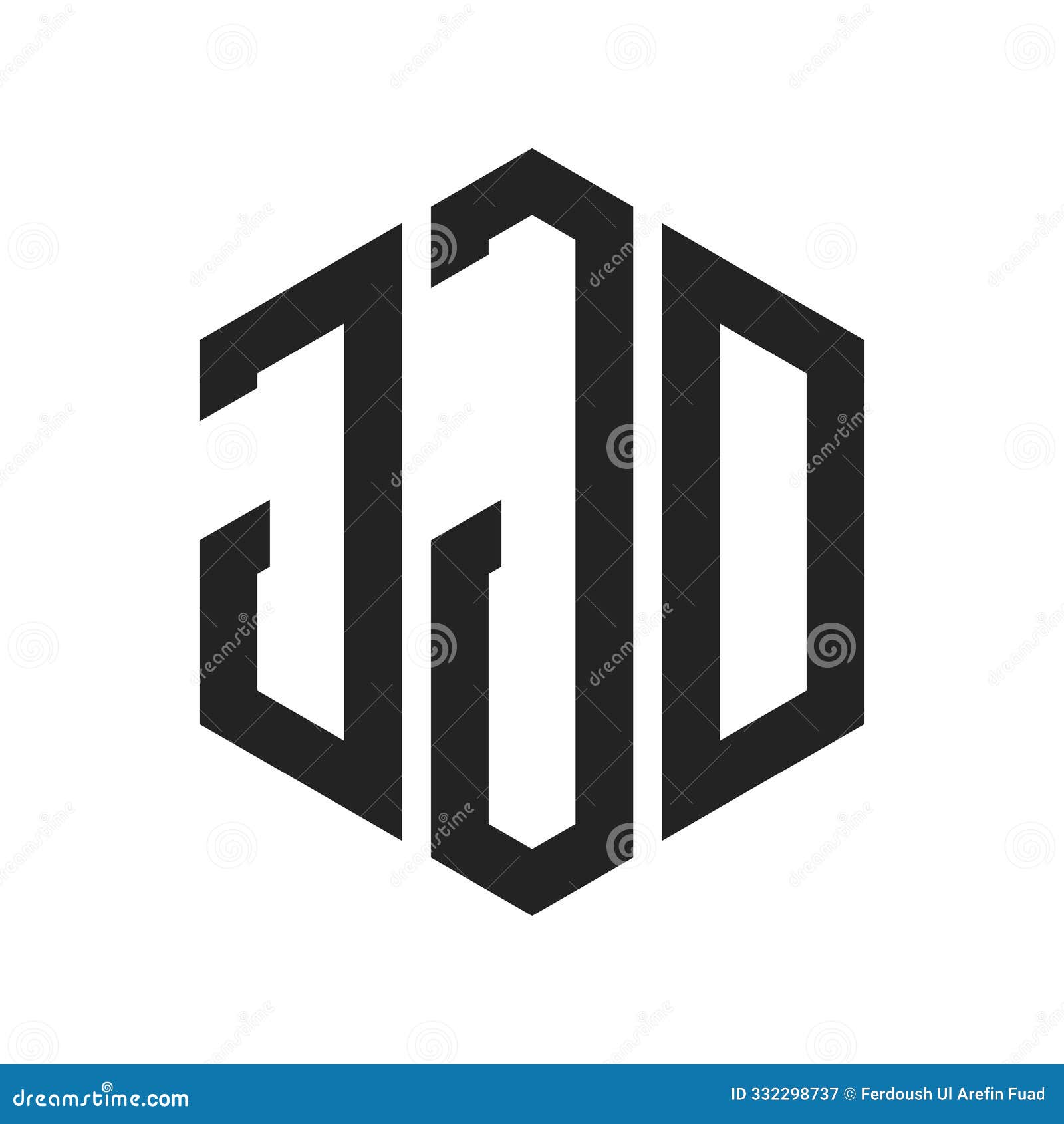 JJD Logo Design. Initial Letter JJD Monogram Logo Using Hexagon Shape ...