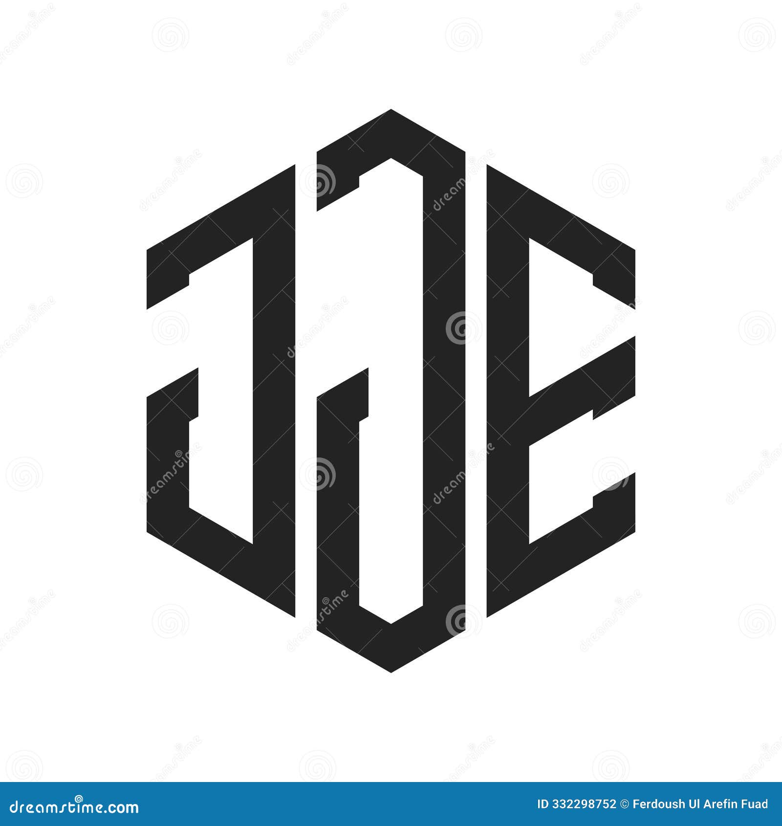 JJE Logo Design. Initial Letter JJE Monogram Logo Using Hexagon Shape ...