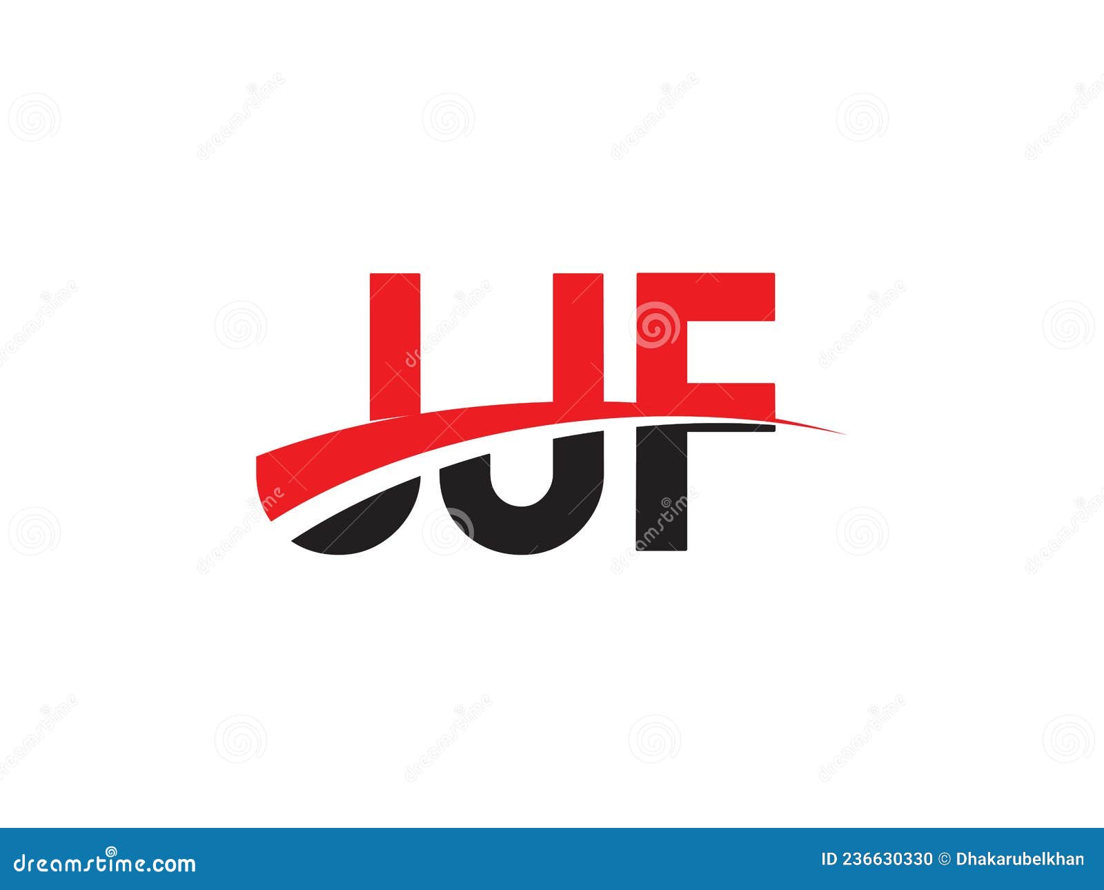 JJF Letter Initial Logo Design Vector Illustration Stock Vector ...