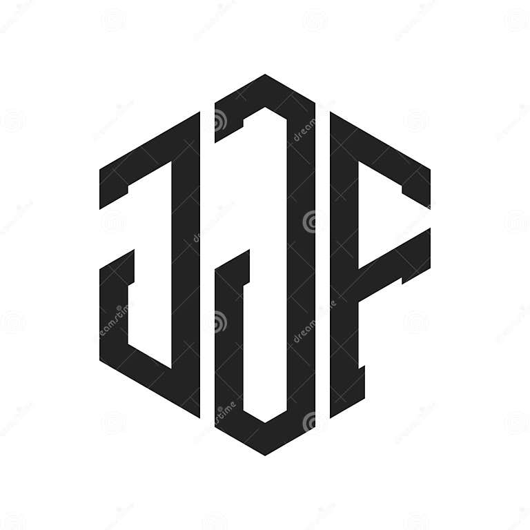 JJF Logo Design. Initial Letter JJF Monogram Logo Using Hexagon Shape ...