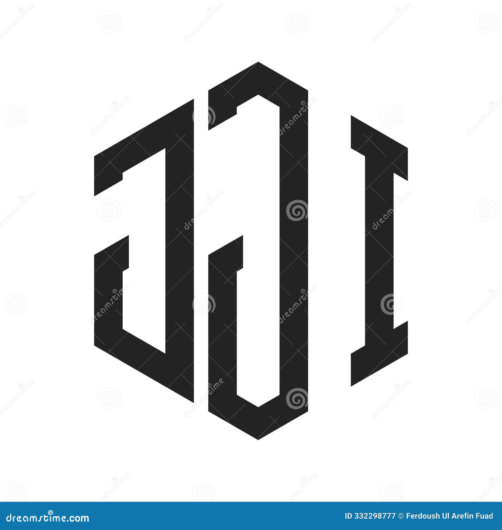 JJI Logo Design. Initial Letter JJI Monogram Logo Using Hexagon Shape ...