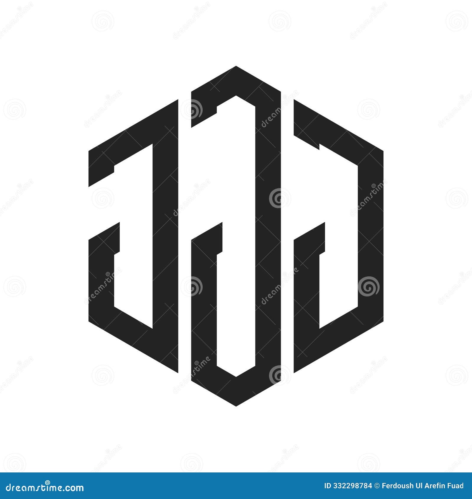 JJJ Logo Design. Initial Letter JJJ Monogram Logo Using Hexagon Shape ...