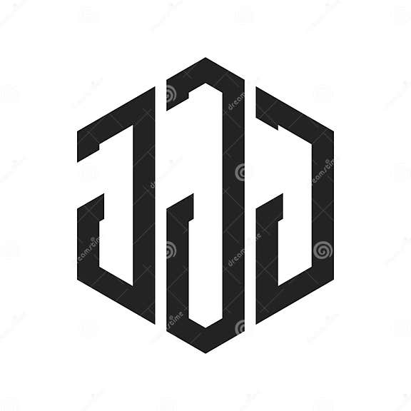 JJJ Logo Design. Initial Letter JJJ Monogram Logo Using Hexagon Shape ...
