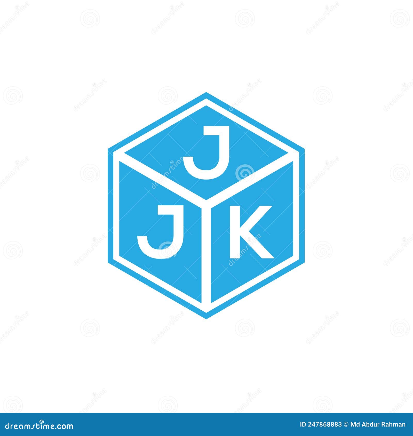 JJK Letter Logo Design on Black Background. JJK Creative Initials ...