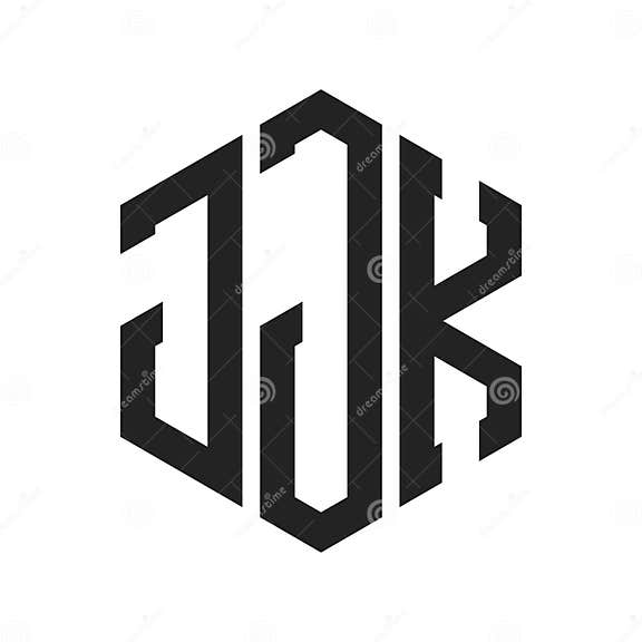 JJK Logo Design. Initial Letter JJK Monogram Logo Using Hexagon Shape ...