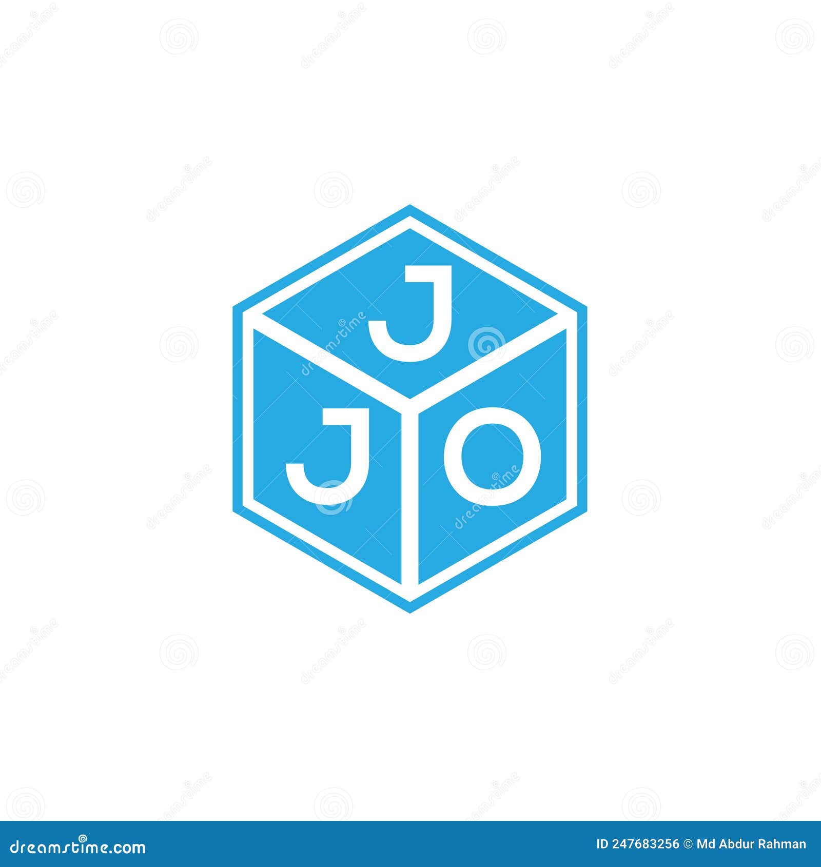 JJO Letter Logo Design on Black Background. JJO Creative Initials ...