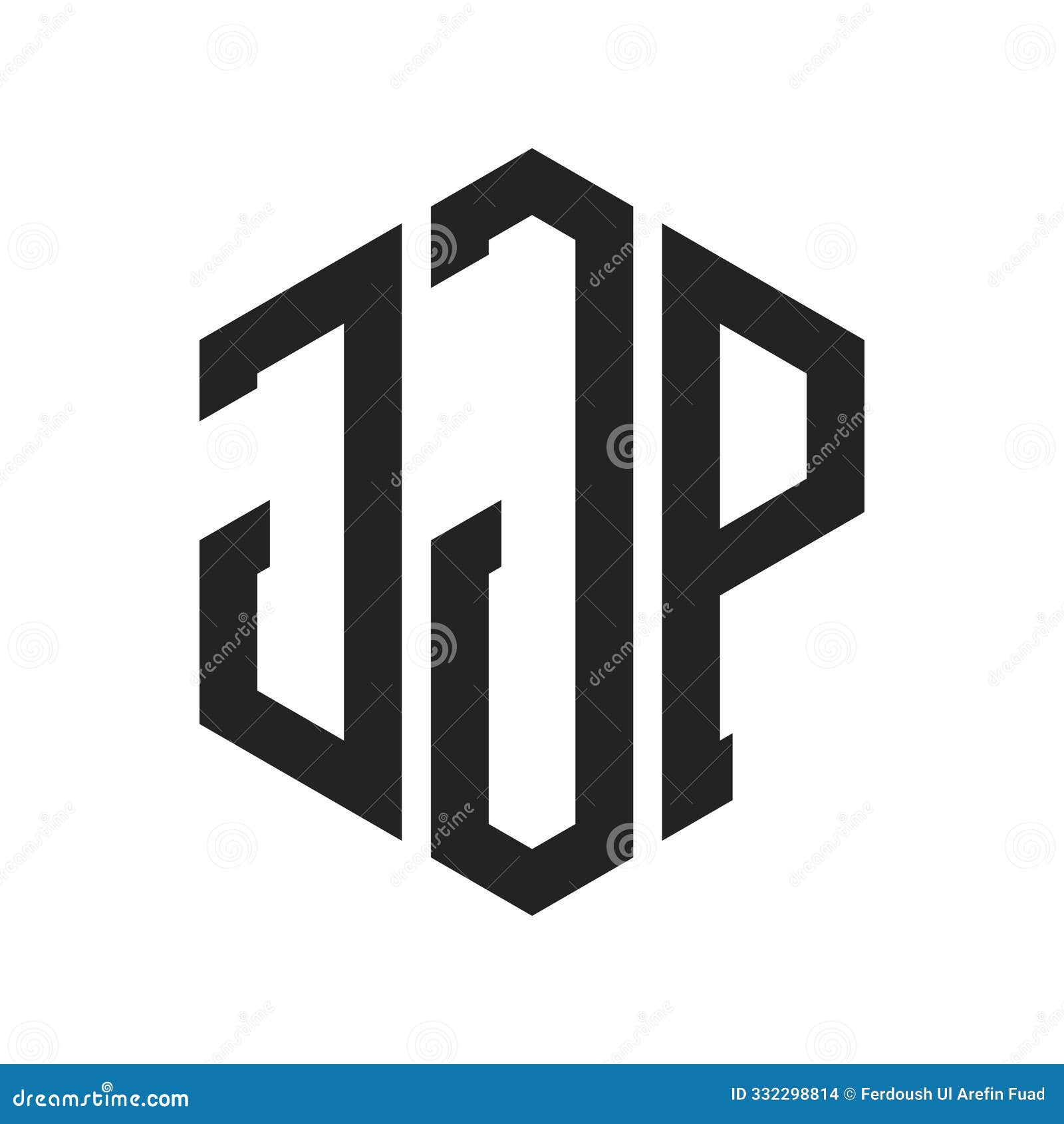 JJP Logo Design. Initial Letter JJP Monogram Logo Using Hexagon Shape ...