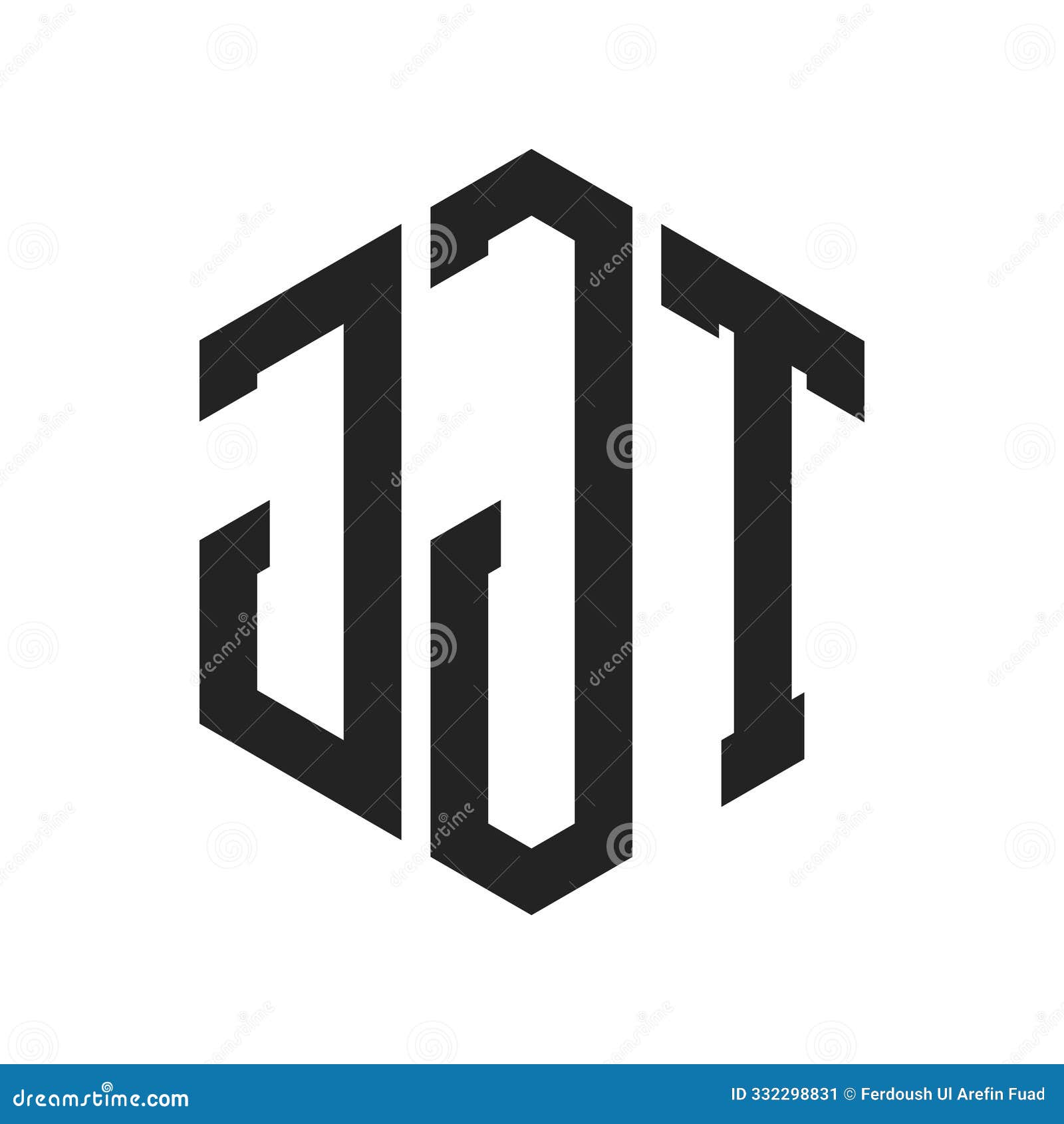 JJT Logo Design. Initial Letter JJT Monogram Logo Using Hexagon Shape ...