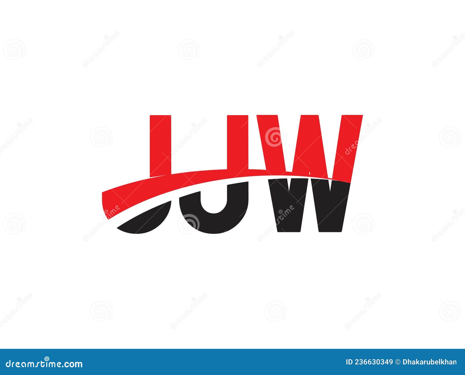 JJW Letter Initial Logo Design Vector Illustration Stock Vector ...