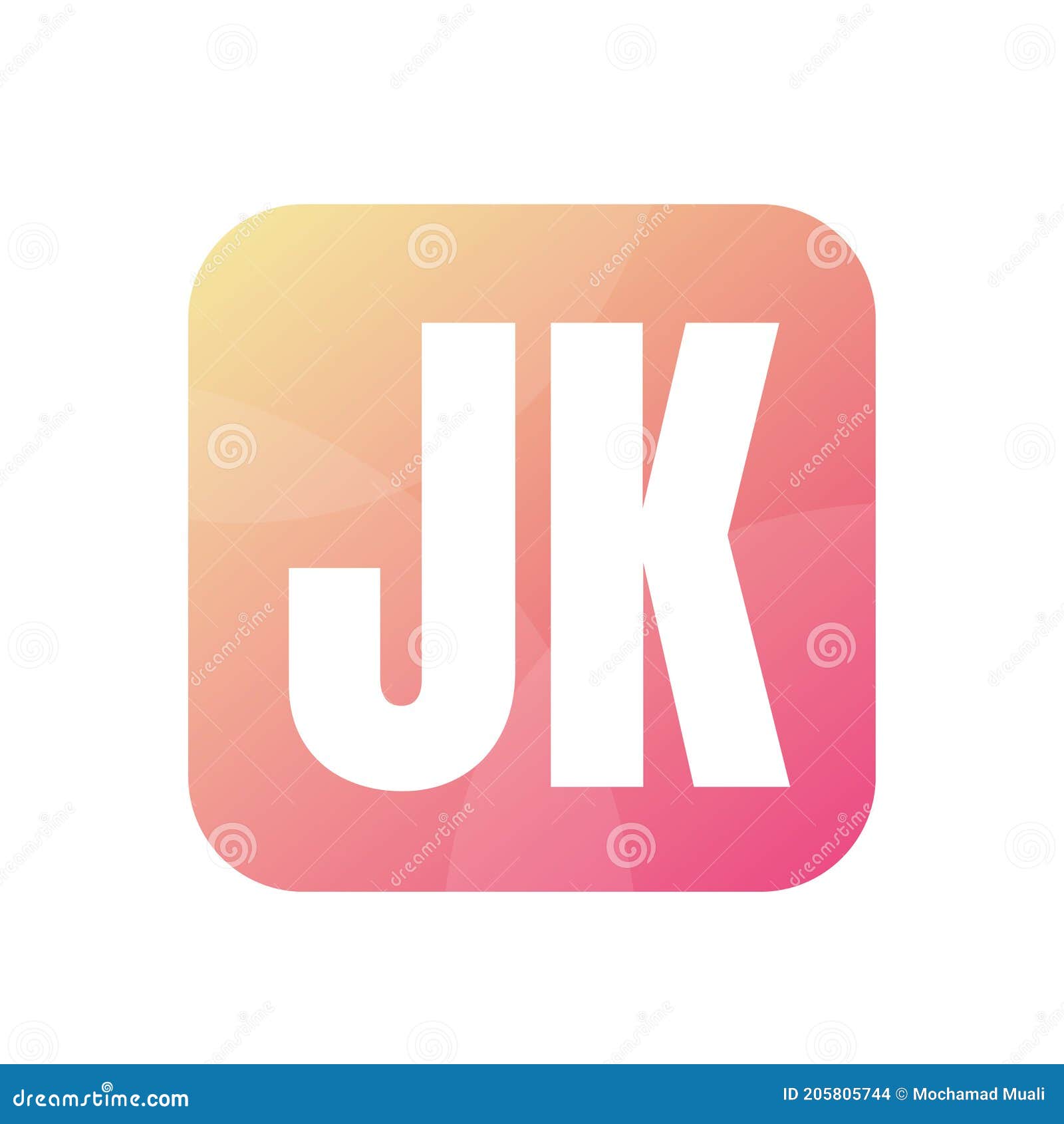 JK Letter Logo Design with Simple Style Stock Vector - Illustration of ...