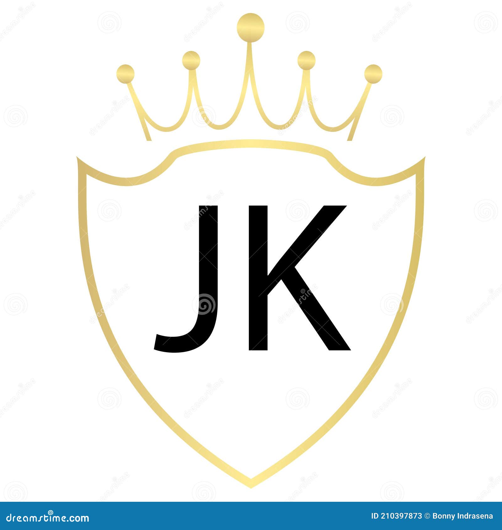 JK Letter Logo Design with Simple Style Stock Vector - Illustration of ...