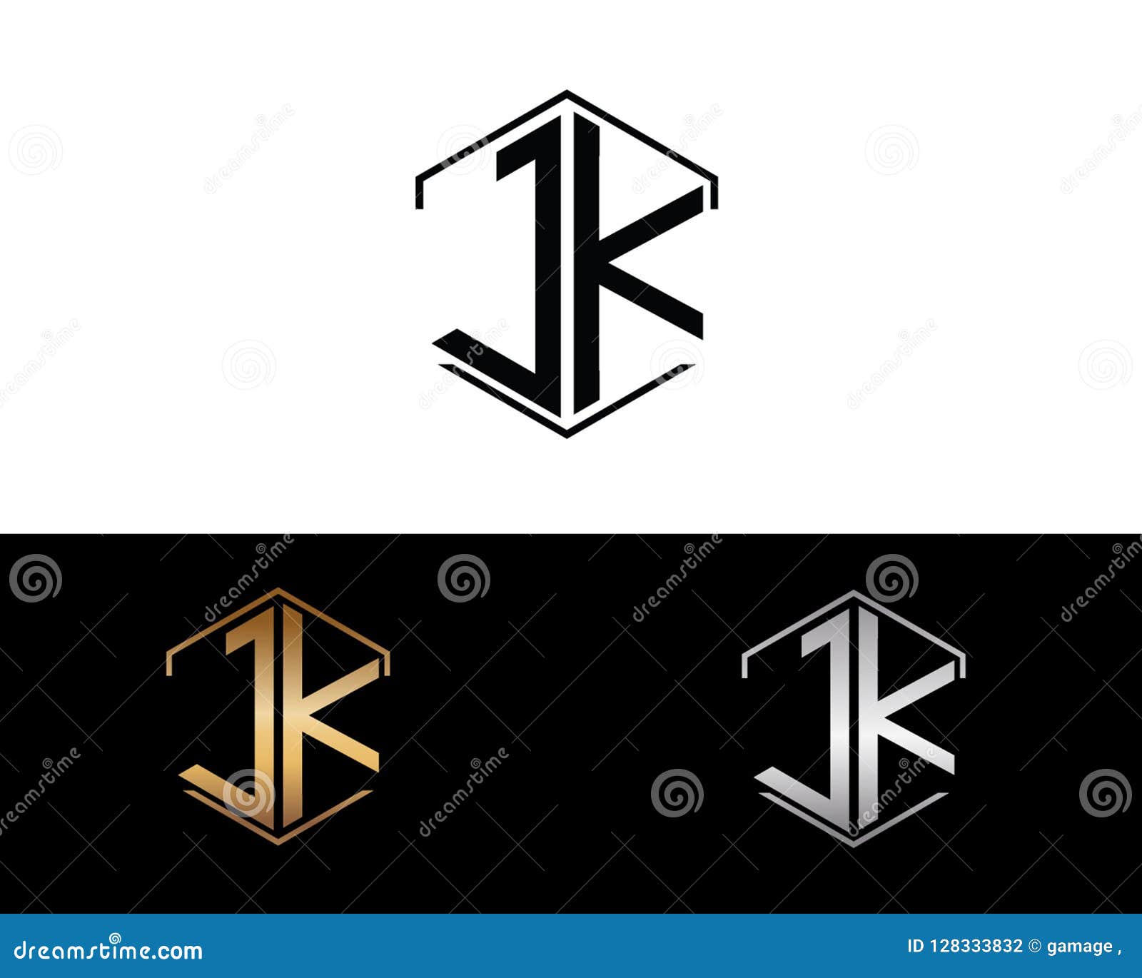 JK Letters Linked with Hexagon Shape Logo Stock Vector - Illustration ... JK Letters Linked with Hexagon Shape Logo Stock Vector - Illustration ...