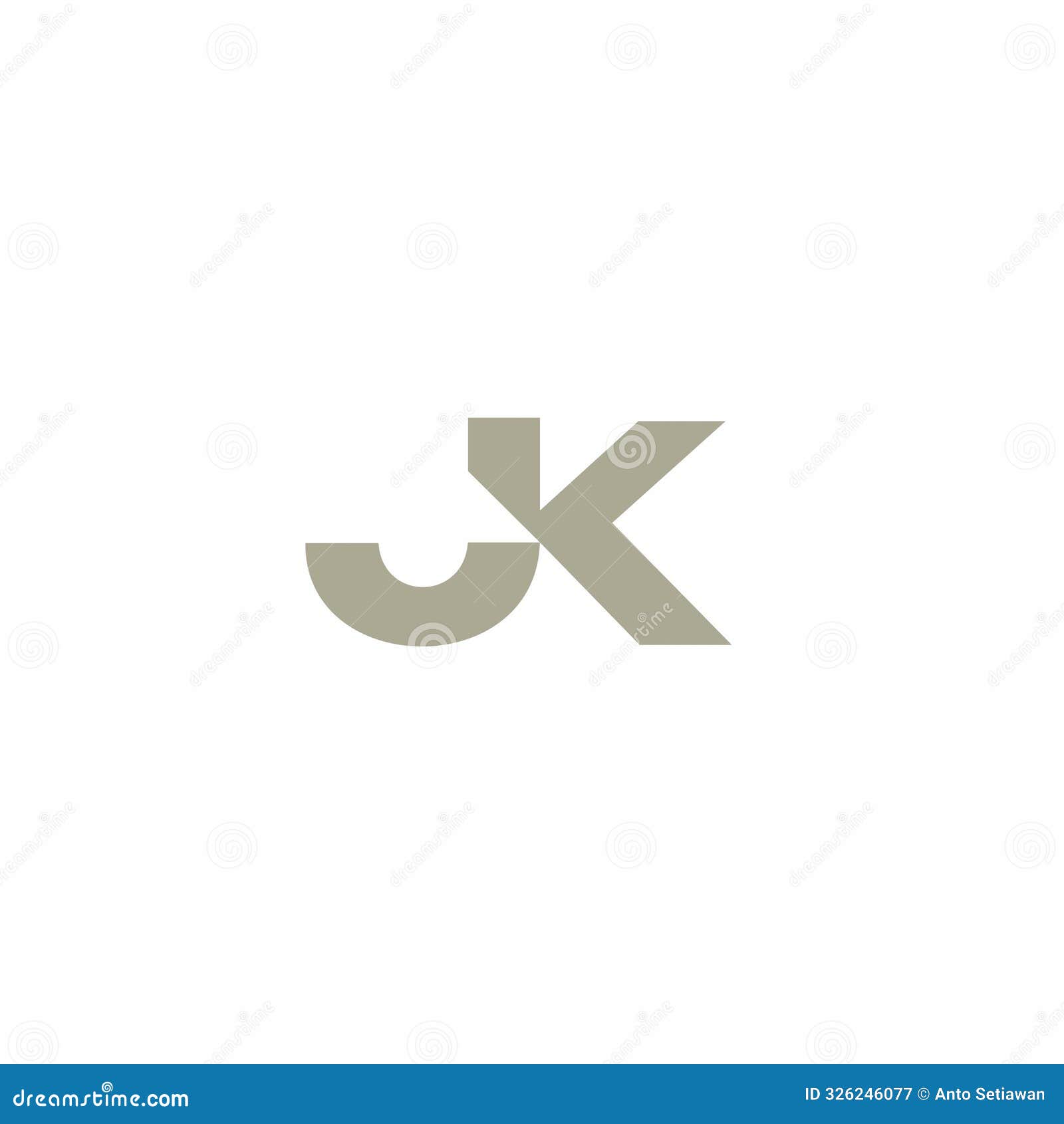 JK Logo Vector Modern Design. KJ Icon Stock Illustration - Illustration ...