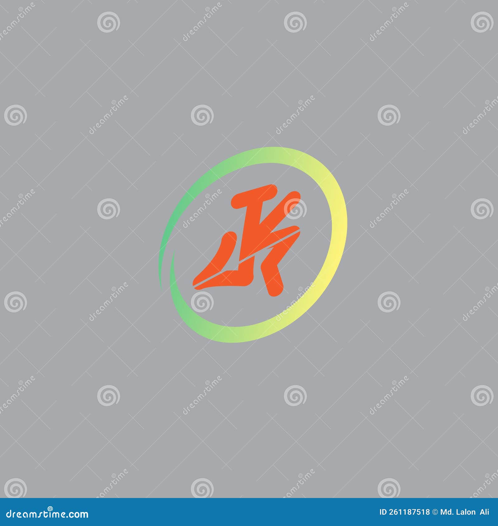 JK Text Logo Design stock vector. Illustration of circle - 261187518