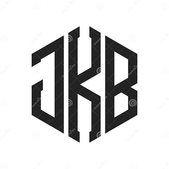 JKB Logo Design. Initial Letter JKB Monogram Logo Using Hexagon Shape ...