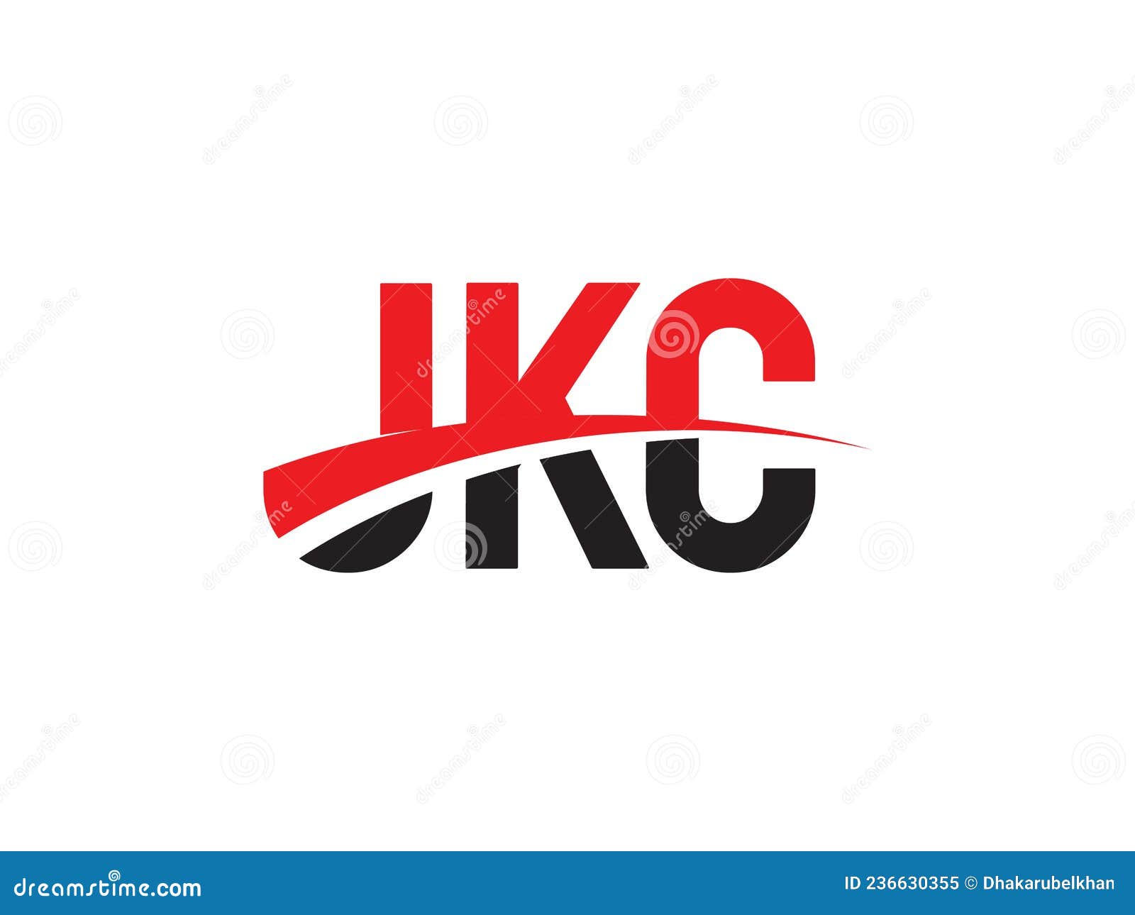 JKC Letter Initial Logo Design Vector Illustration Stock Vector ...