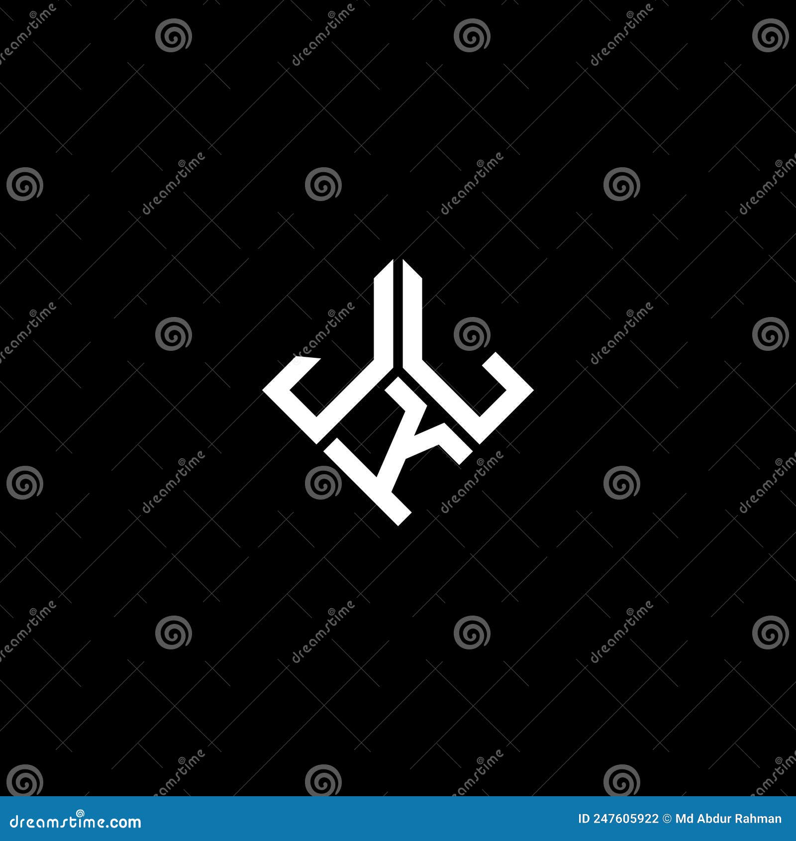 JKL Letter Logo Design on Black Background. JKL Creative Initials ...