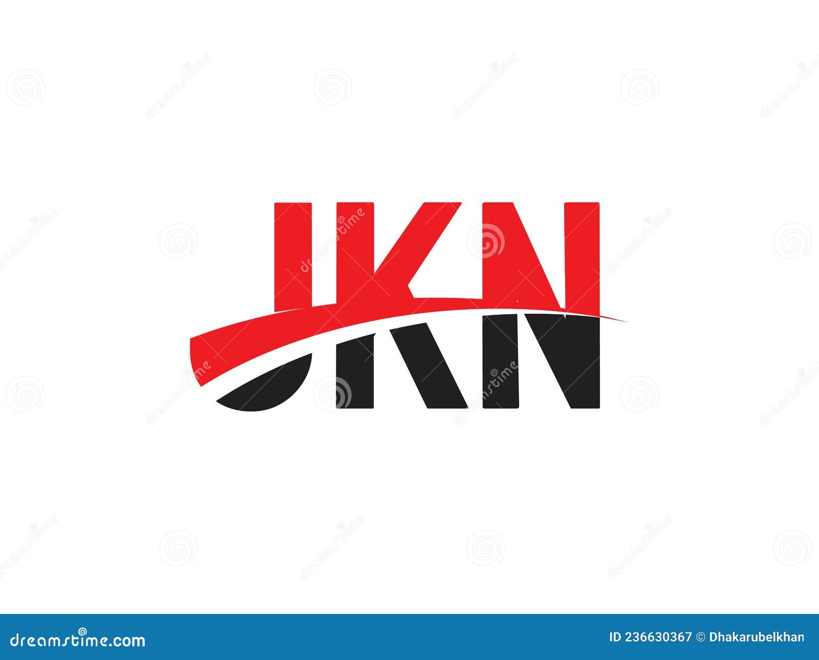 JKN Letter Initial Logo Design Vector Illustration Stock Vector ...