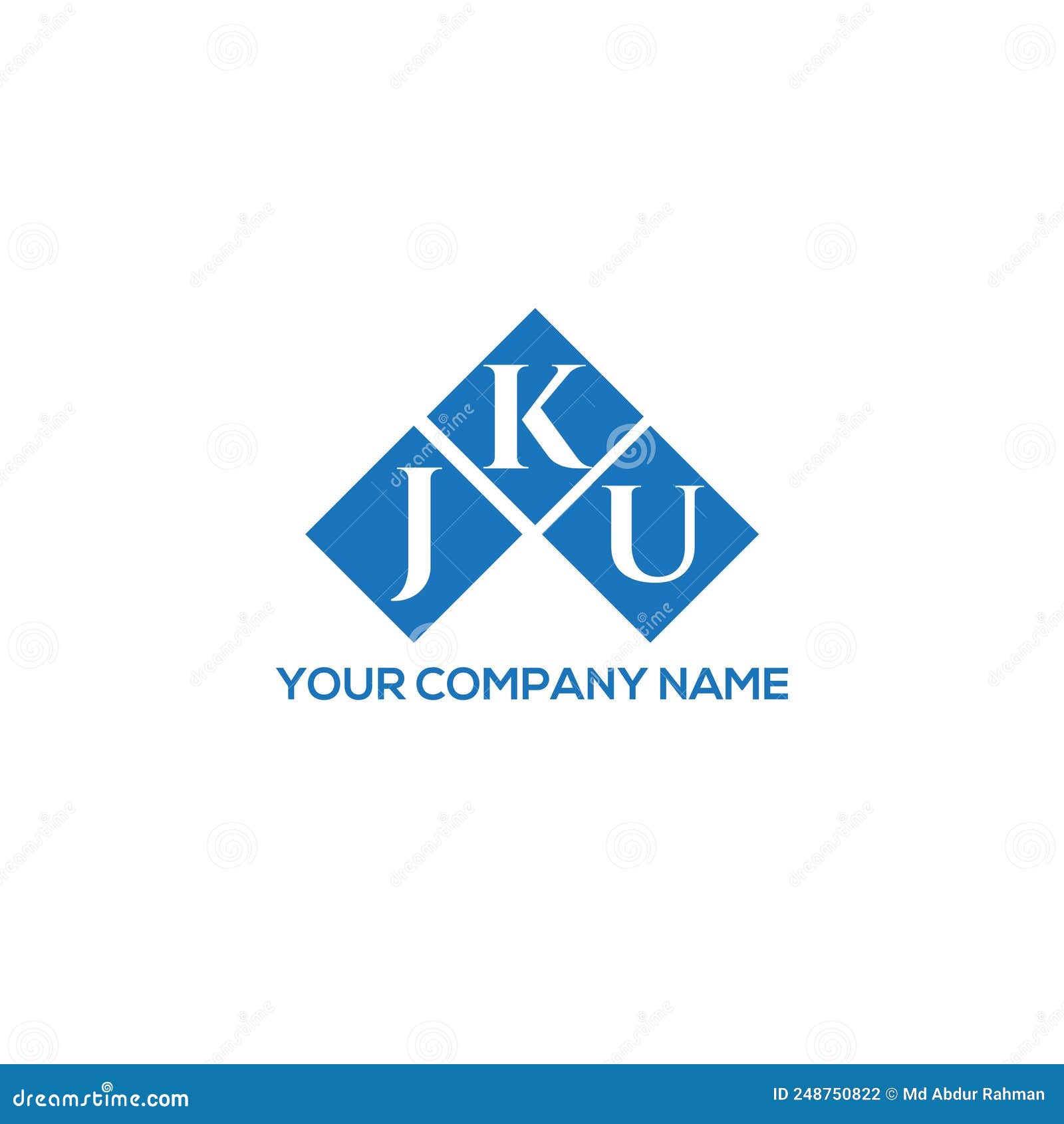 JKU Letter Logo Design on WHITE Background. JKU Creative Initials ...