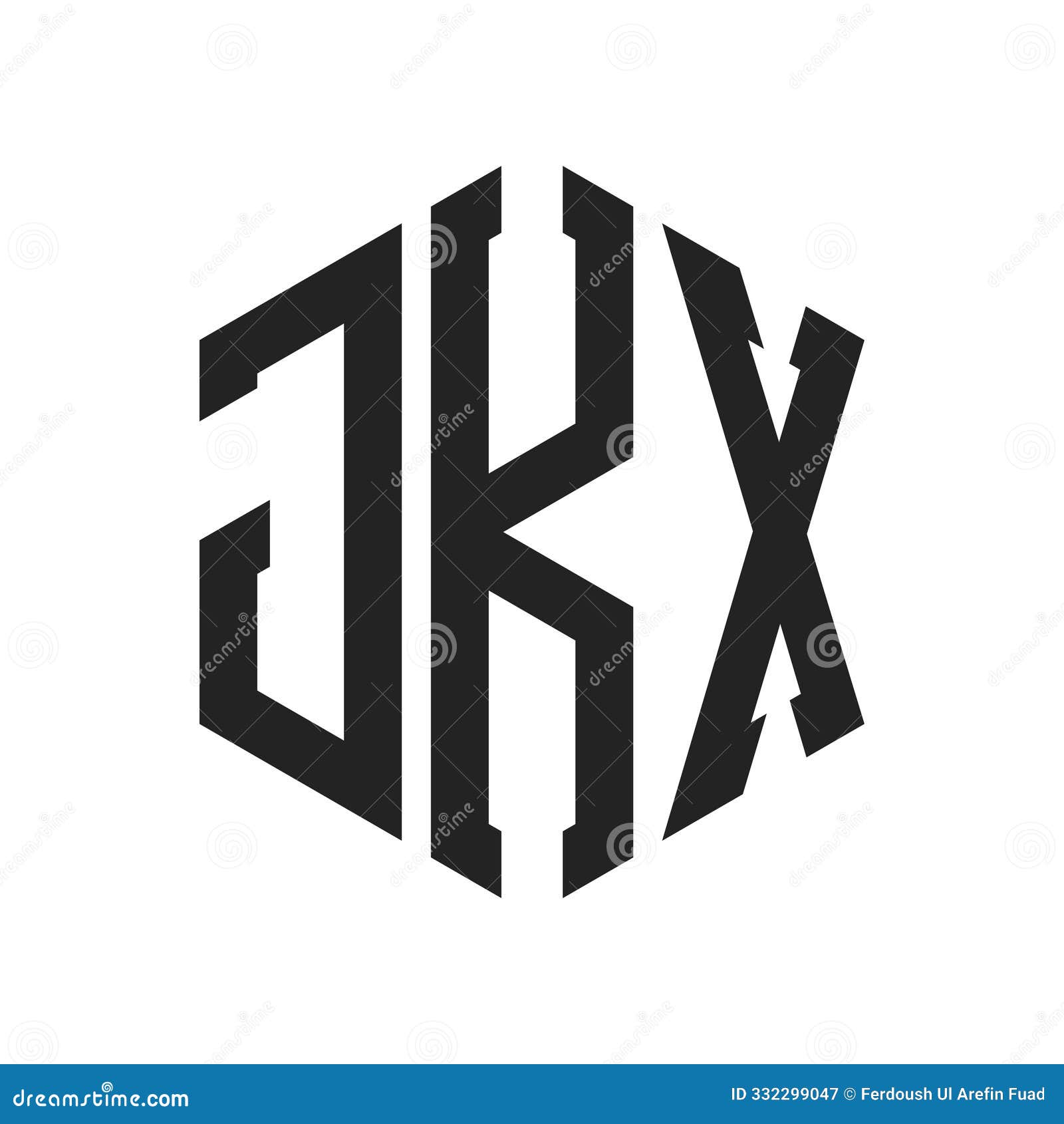 JKX Logo Design. Initial Letter JKX Monogram Logo Using Hexagon Shape ...