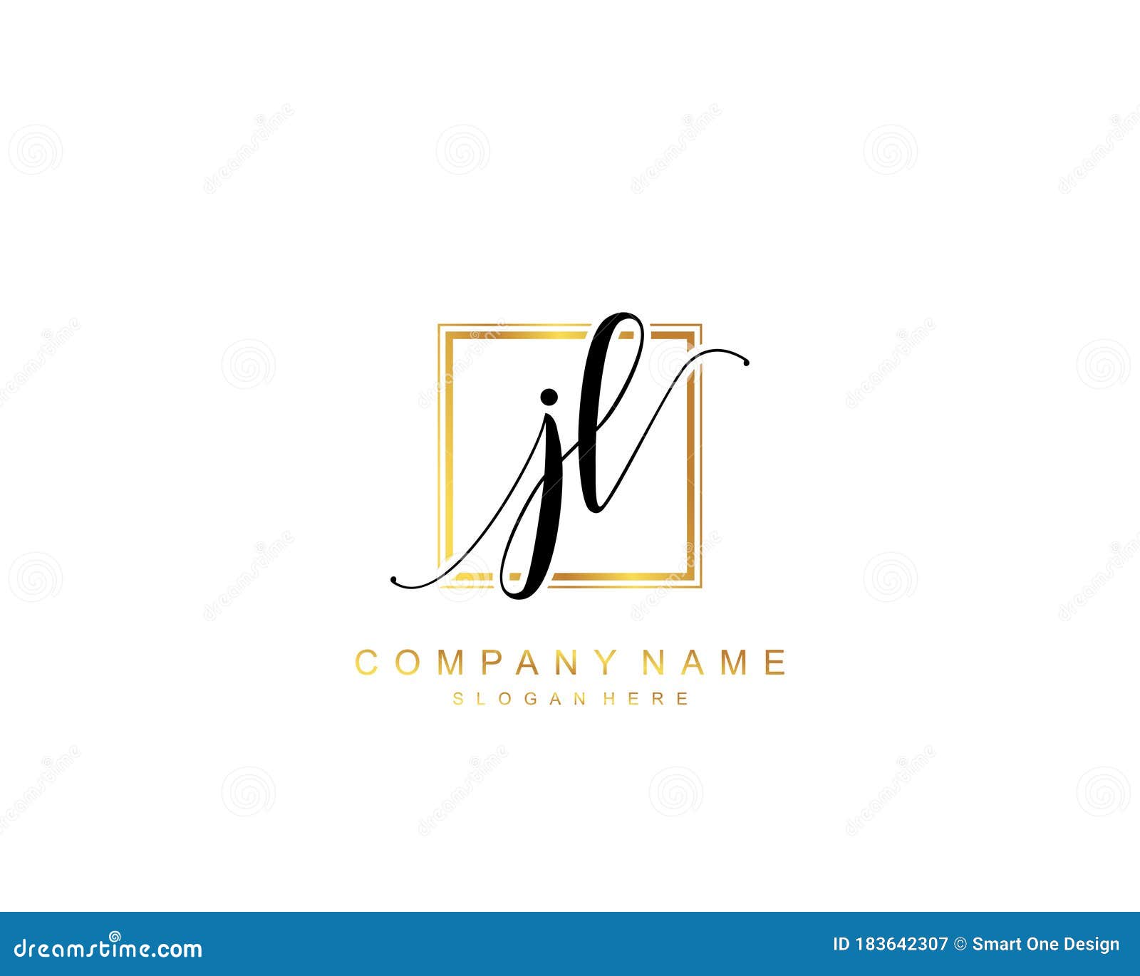 Initial JL Signature Logo Template Vector Stock Vector - Illustration ...