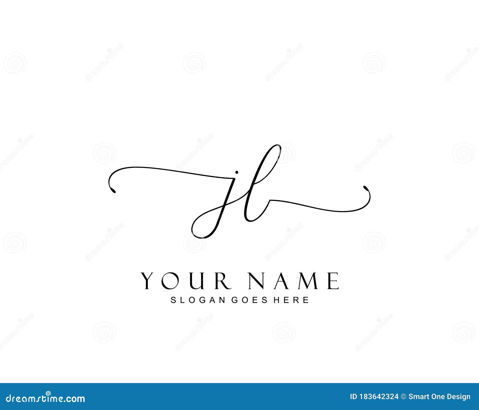 Initial JL Signature Logo Template Vector Stock Vector - Illustration ...