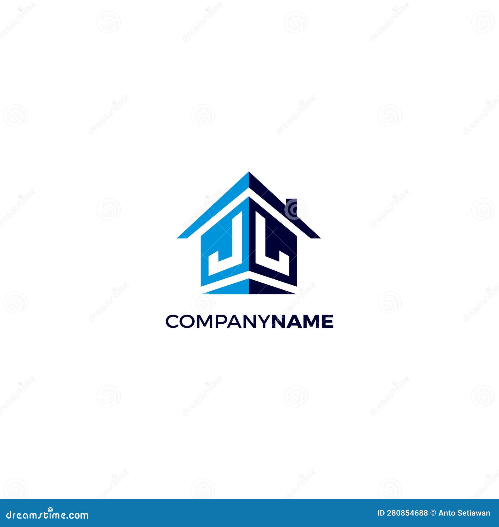 JL Home Simple Logo. Letter JL Icon Stock Vector - Illustration of logo ...