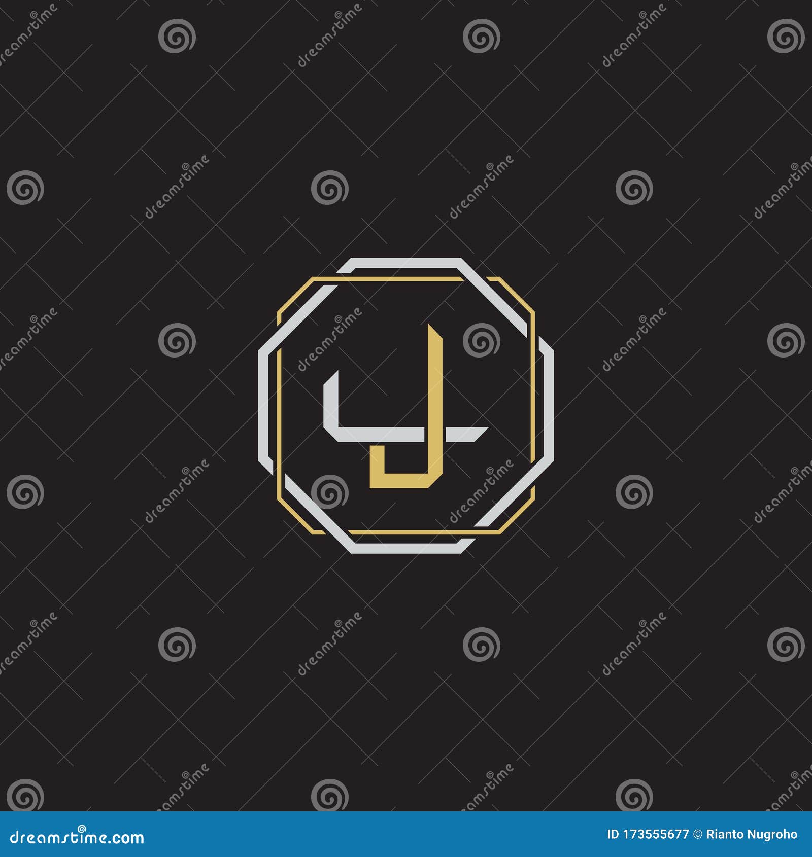 JL Initial Letter Overlapping Interlock Logo Monogram Line Art Style ...