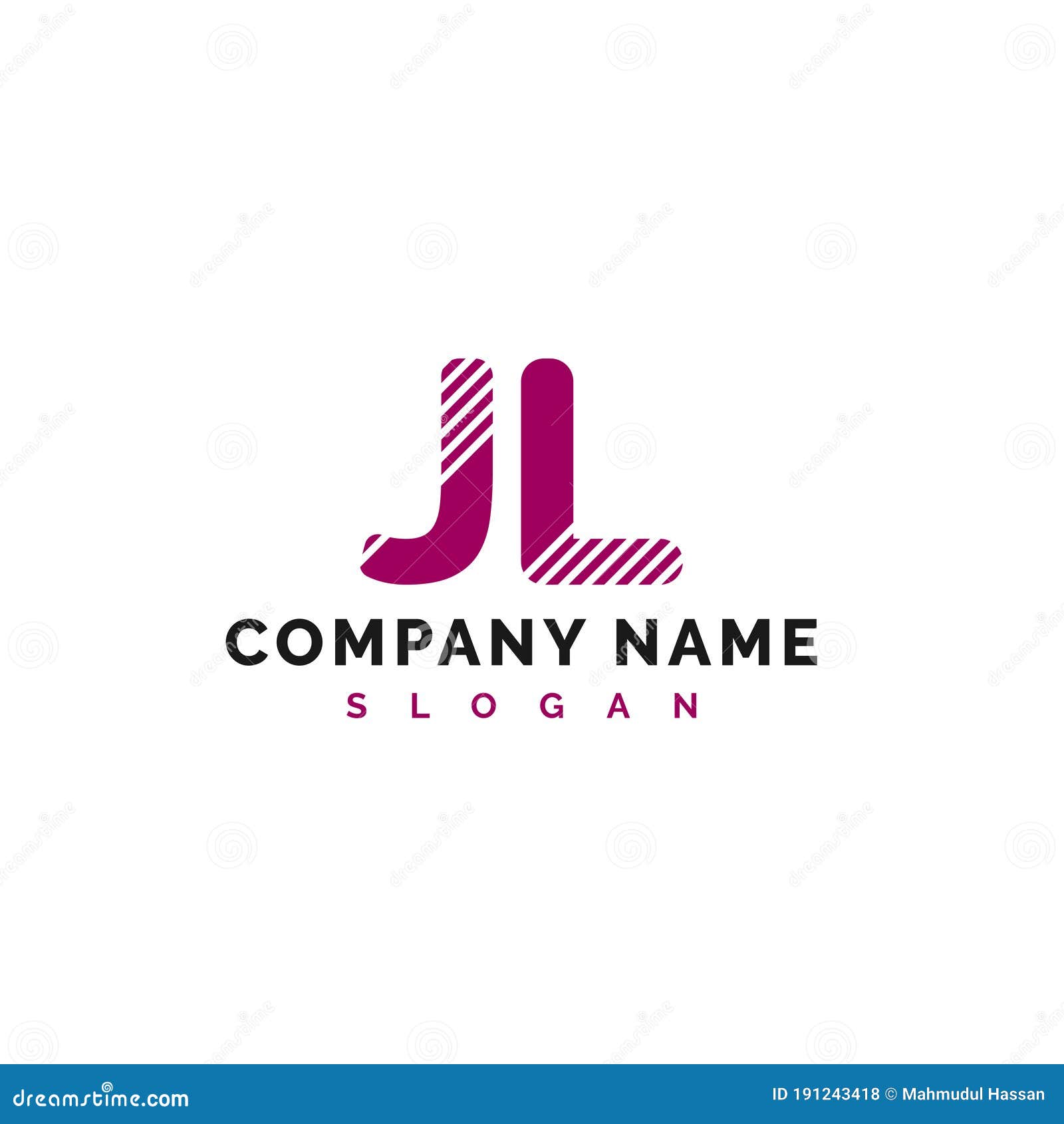 JL Letter Logo Design. JL Letter Logo Vector Illustration - Vector ...