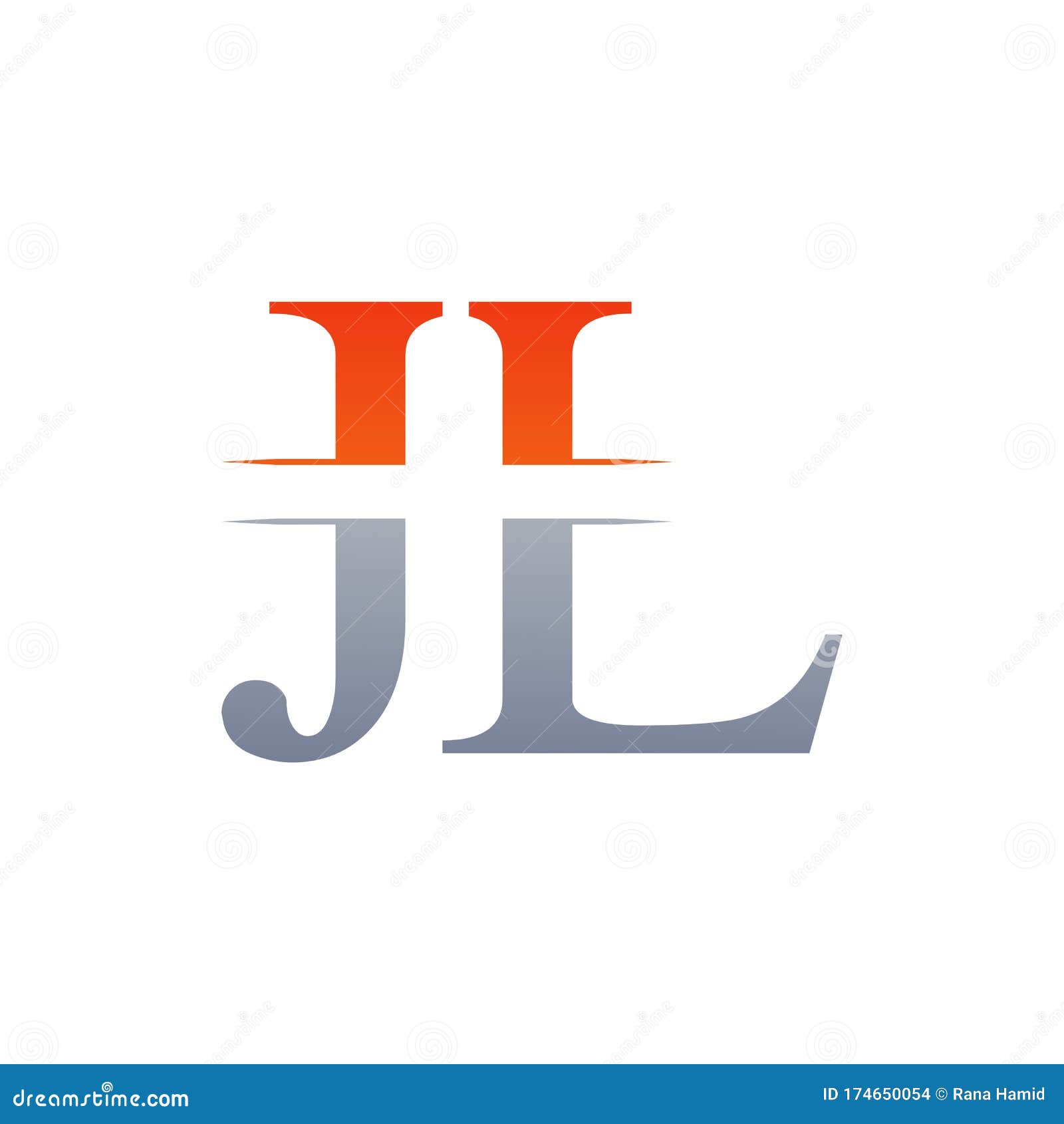 JL Letter Type Logo Design Vector Template. Abstract Letter JL Logo ...