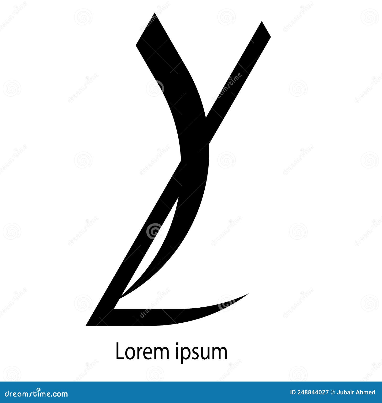 Unique Letter Or Word CLE Serif Font From Top To Bottom On Building ...