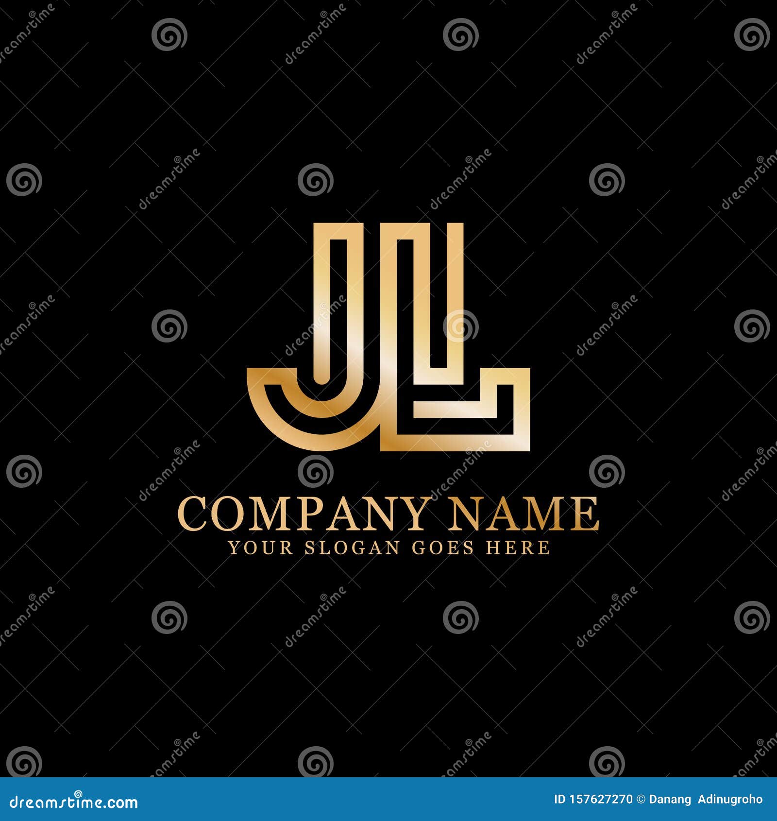 JL Monogram Logo Inspirations, Letters Logo Template Stock Vector ...