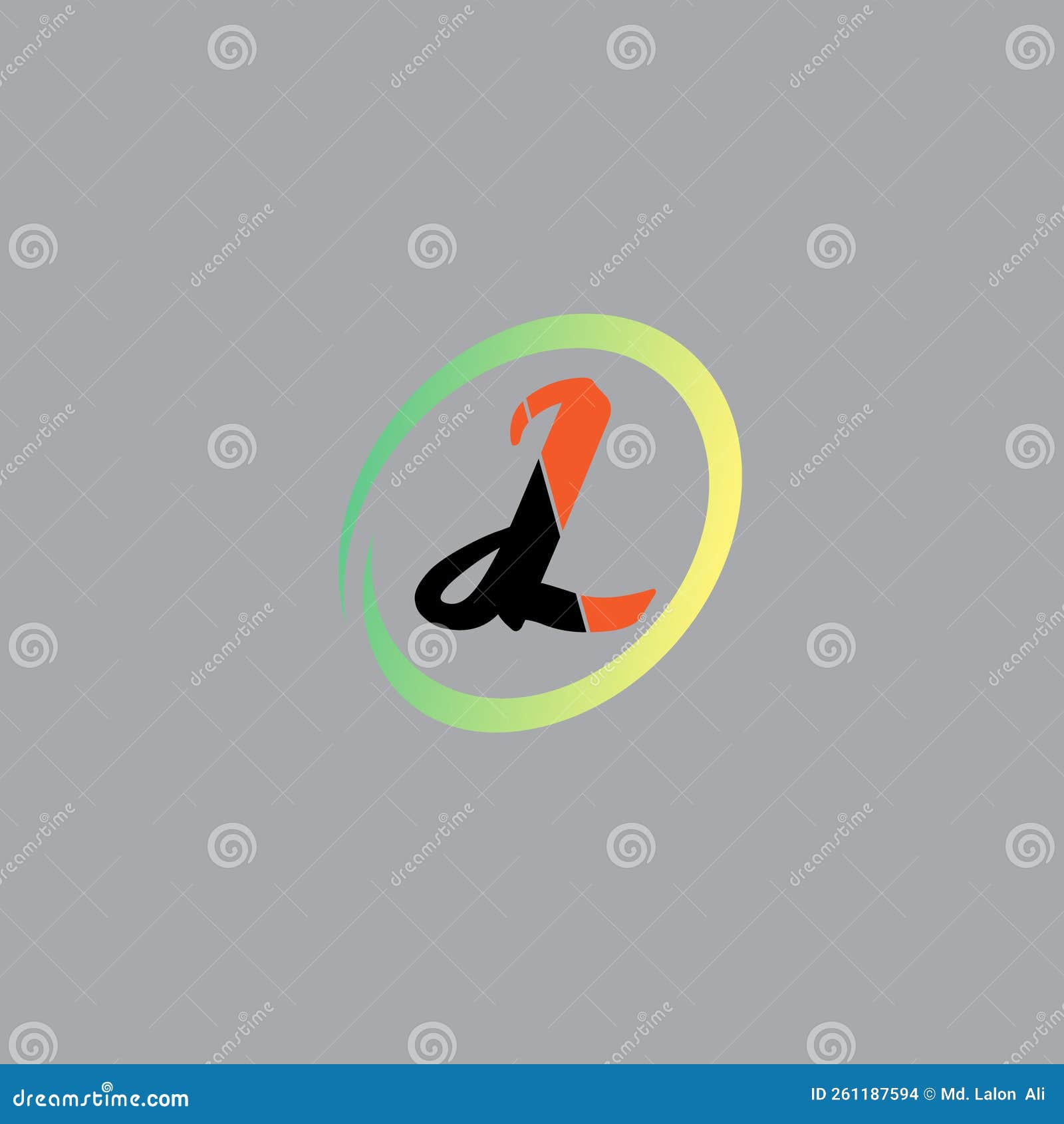 JL Text Logo Design stock vector. Illustration of cartoon - 261187594