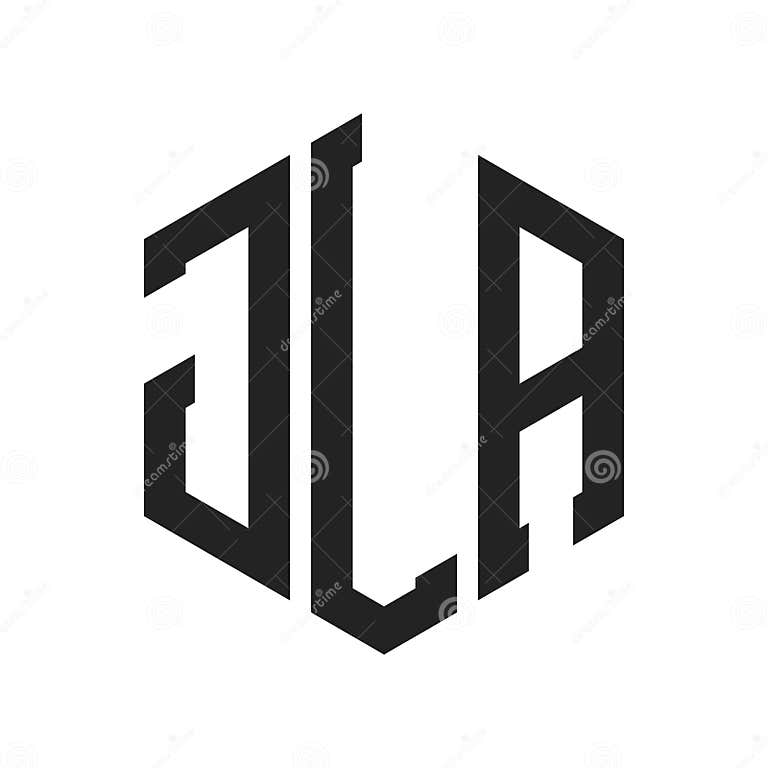 JLA Logo Design. Initial Letter JLA Monogram Logo Using Hexagon Shape ...