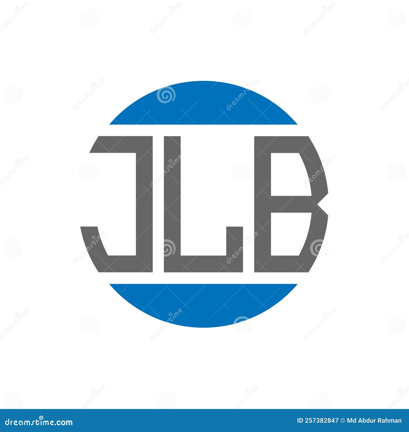 JLB Letter Logo Design on White Background. JLB Creative Initials ...