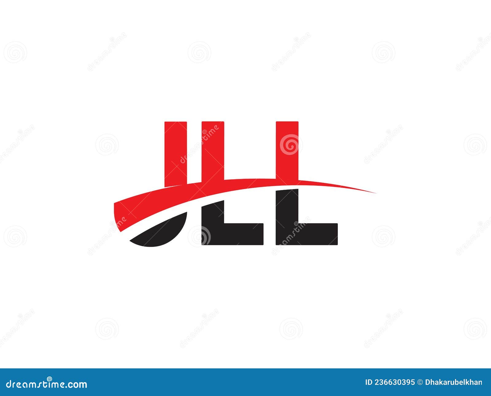 JLL Letter Initial Logo Design Vector Illustration Stock Vector ...