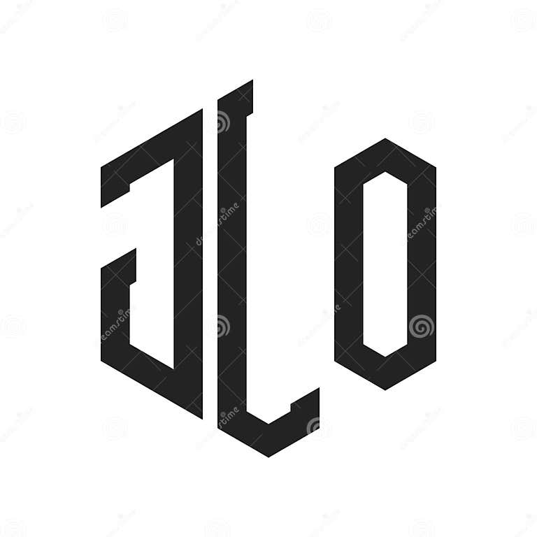JLO Logo Design. Initial Letter JLO Monogram Logo Using Hexagon Shape ...