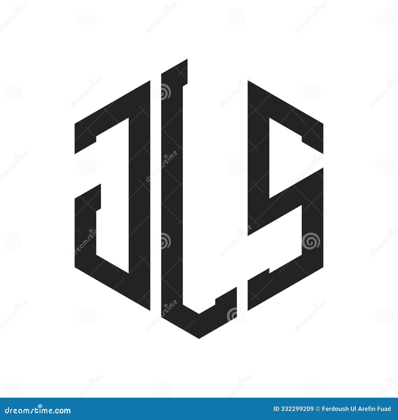 JLS Logo Design. Initial Letter JLS Monogram Logo Using Hexagon Shape ...