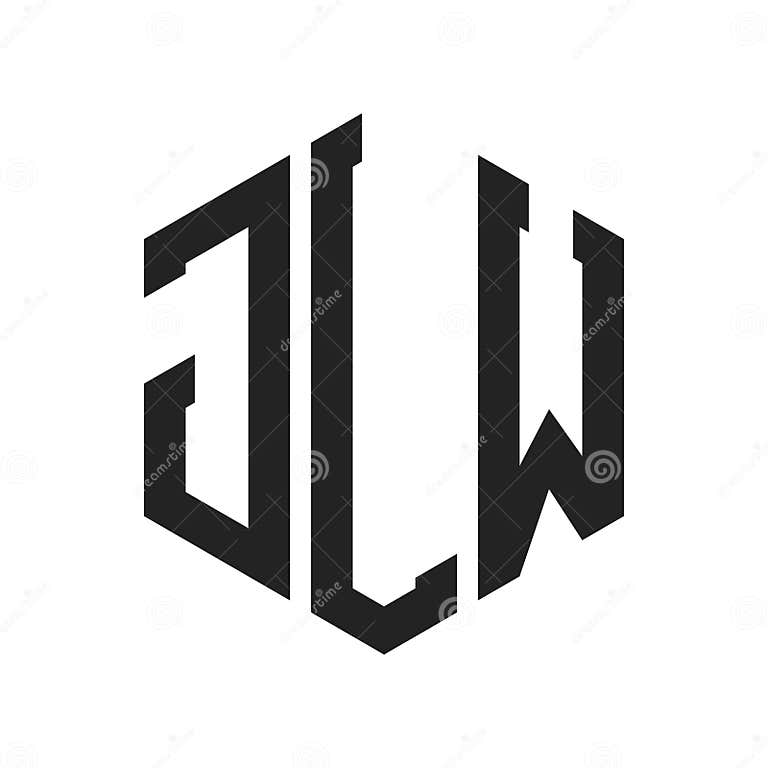 JLW Logo Design. Initial Letter JLW Monogram Logo Using Hexagon Shape ...